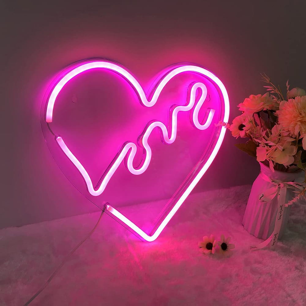 Gostoto USB Neon Sign Light with Switch Large Size LED Neon Light Sign ...