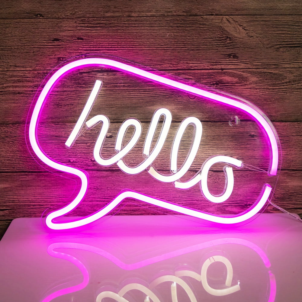 Gostoto USB Neon Sign Light with Switch Large Size LED Neon Light Sign ...