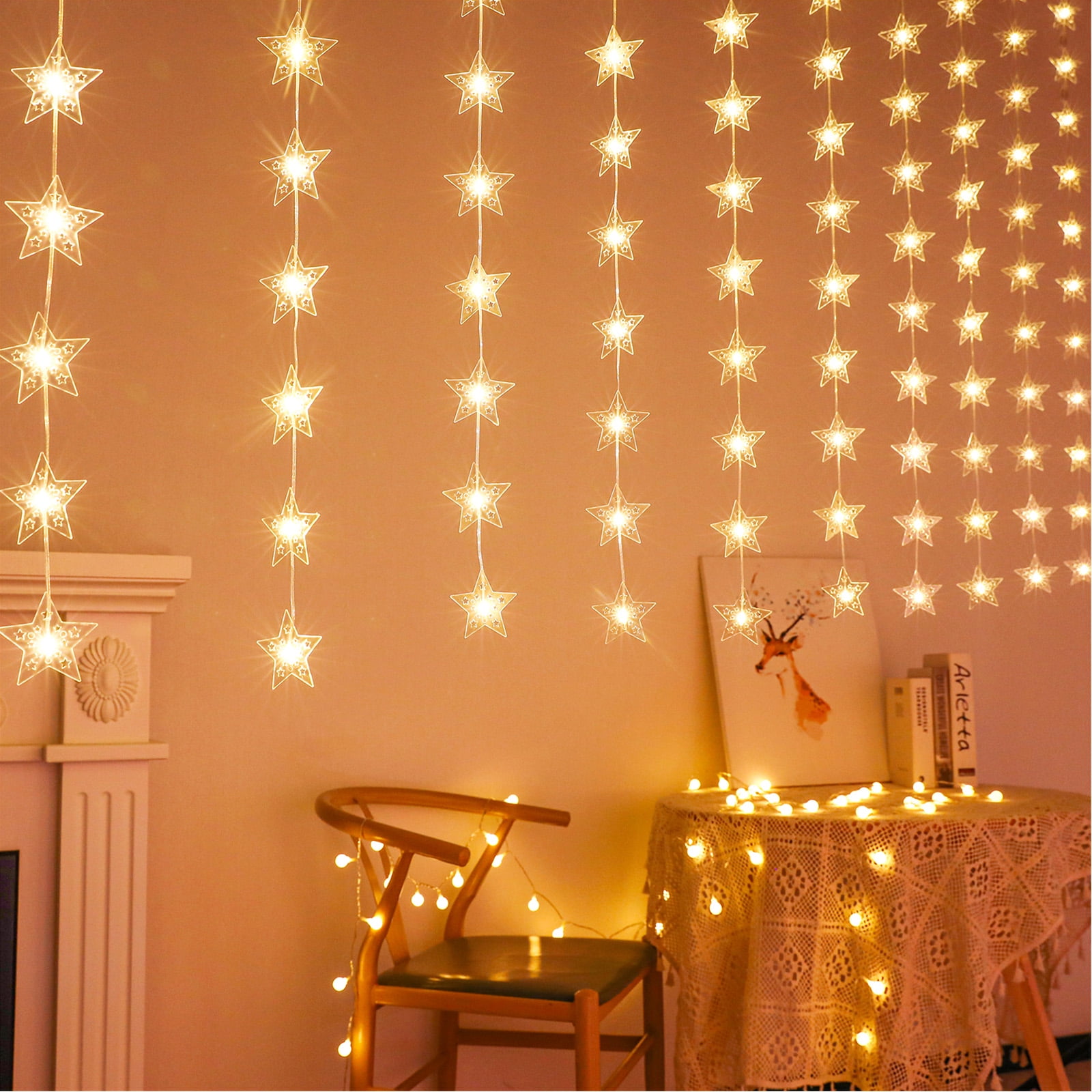 Gostoto USB Plug in 8 Modes Firefly Twinkle Timer String Lights with ...