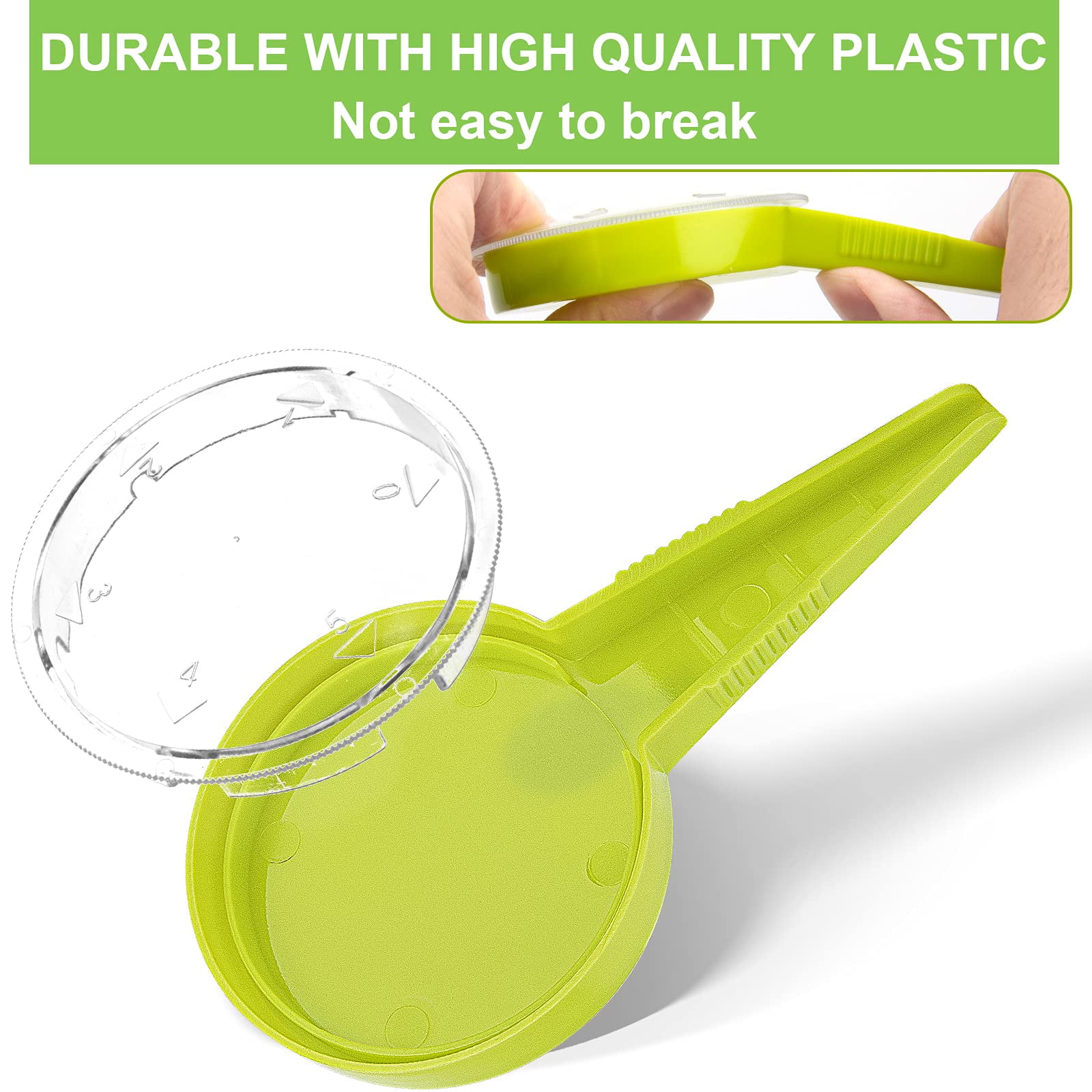 Gostur Sowing Seed Dispenser Hand Tool, 6 H2FSDPack Handheld Garden ...