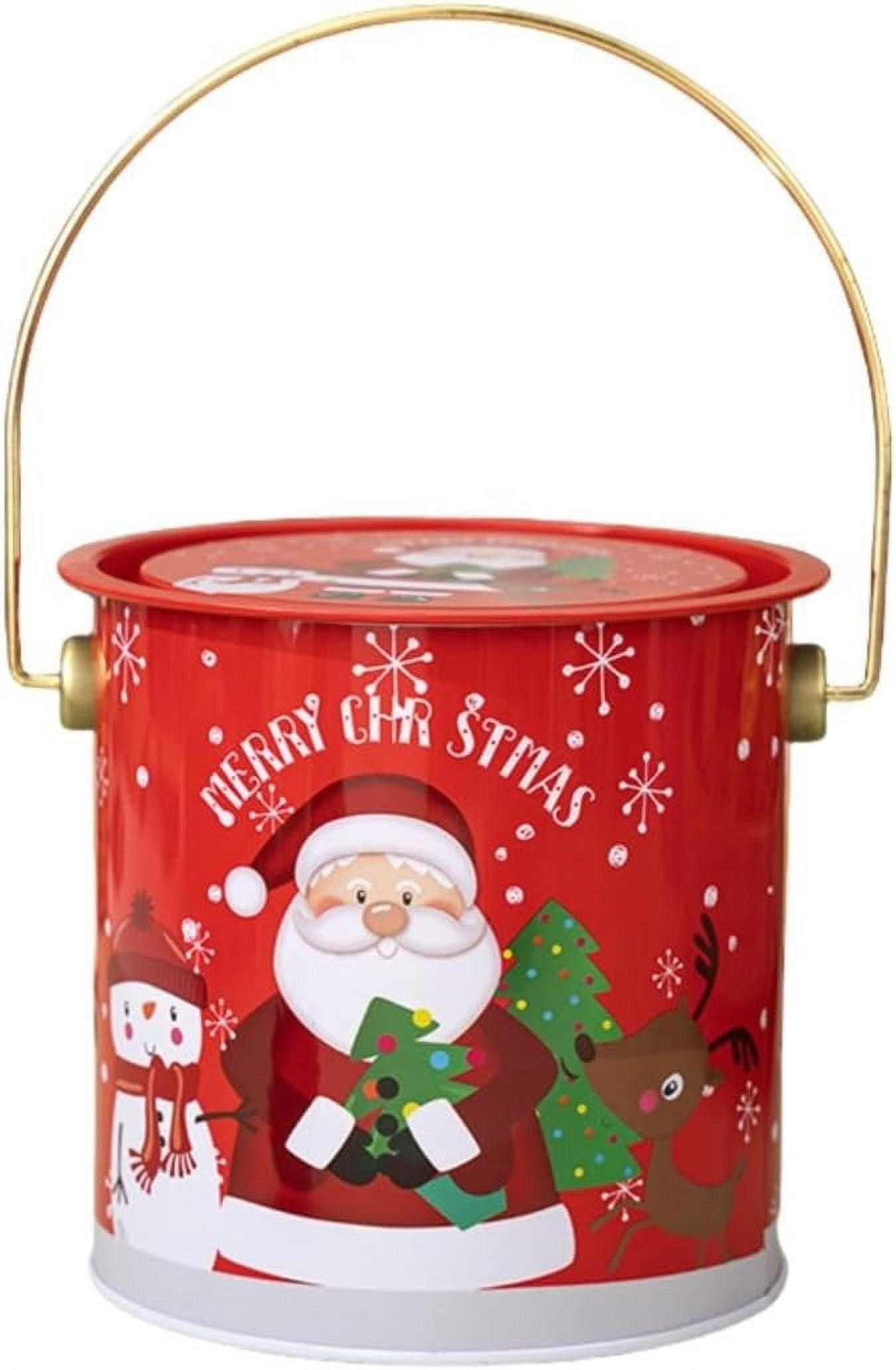 Gosuguu Christmas Vintage Cookies Jar, Airtight Cookie Storage Tin ...