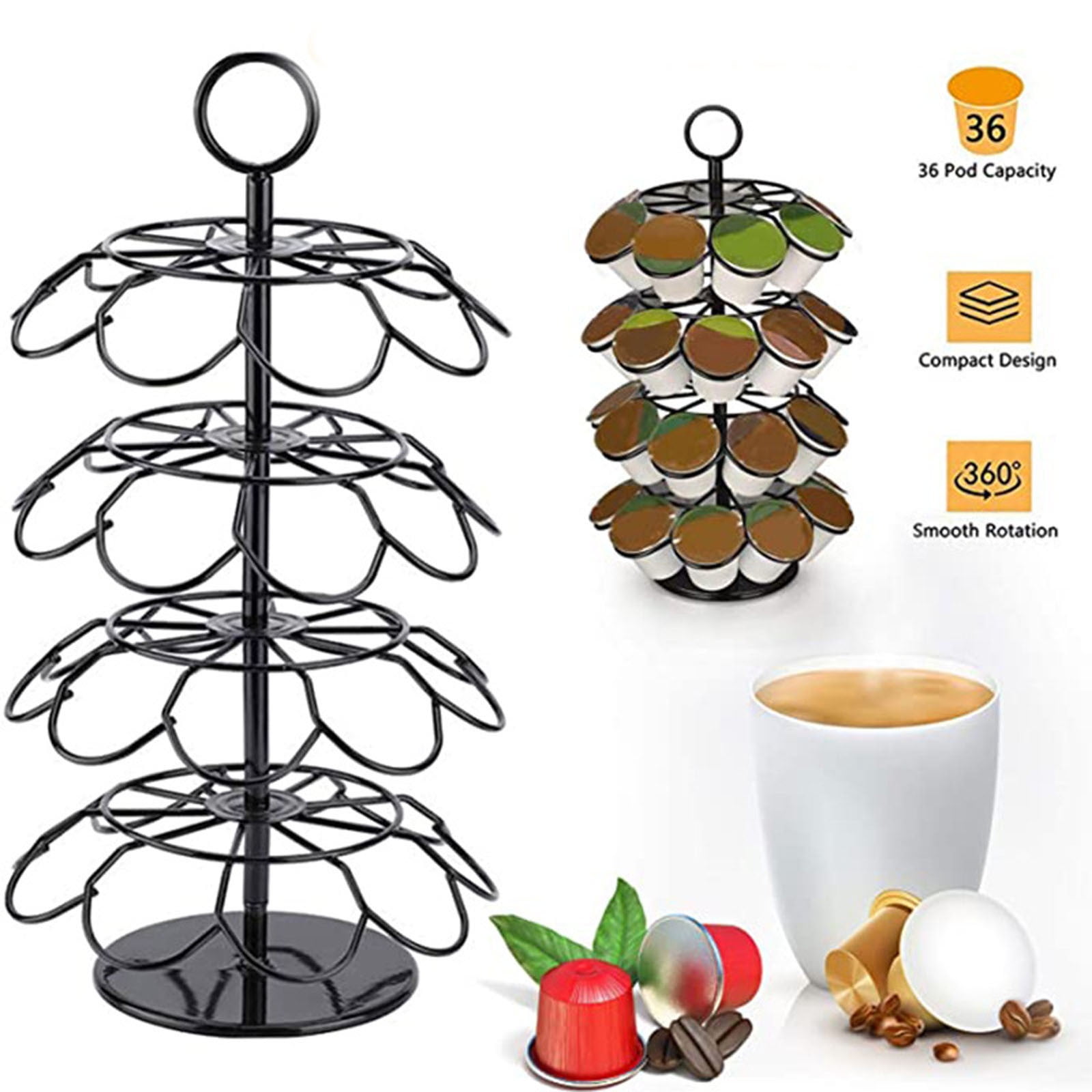 Customer reviews for Gosuguu Rotating Coffee Capsule Rack, Storage ...