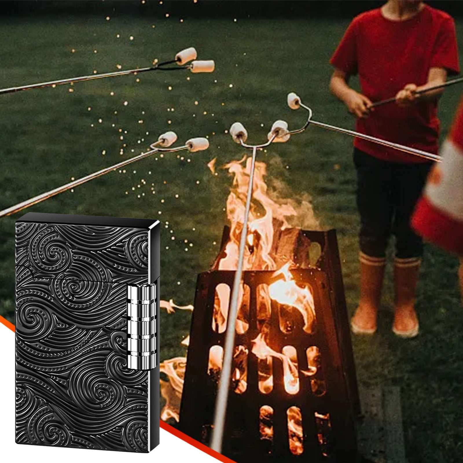 Gosuguu Crater Clear Light Inclined Fire Open Flame Wheel Lighter ...