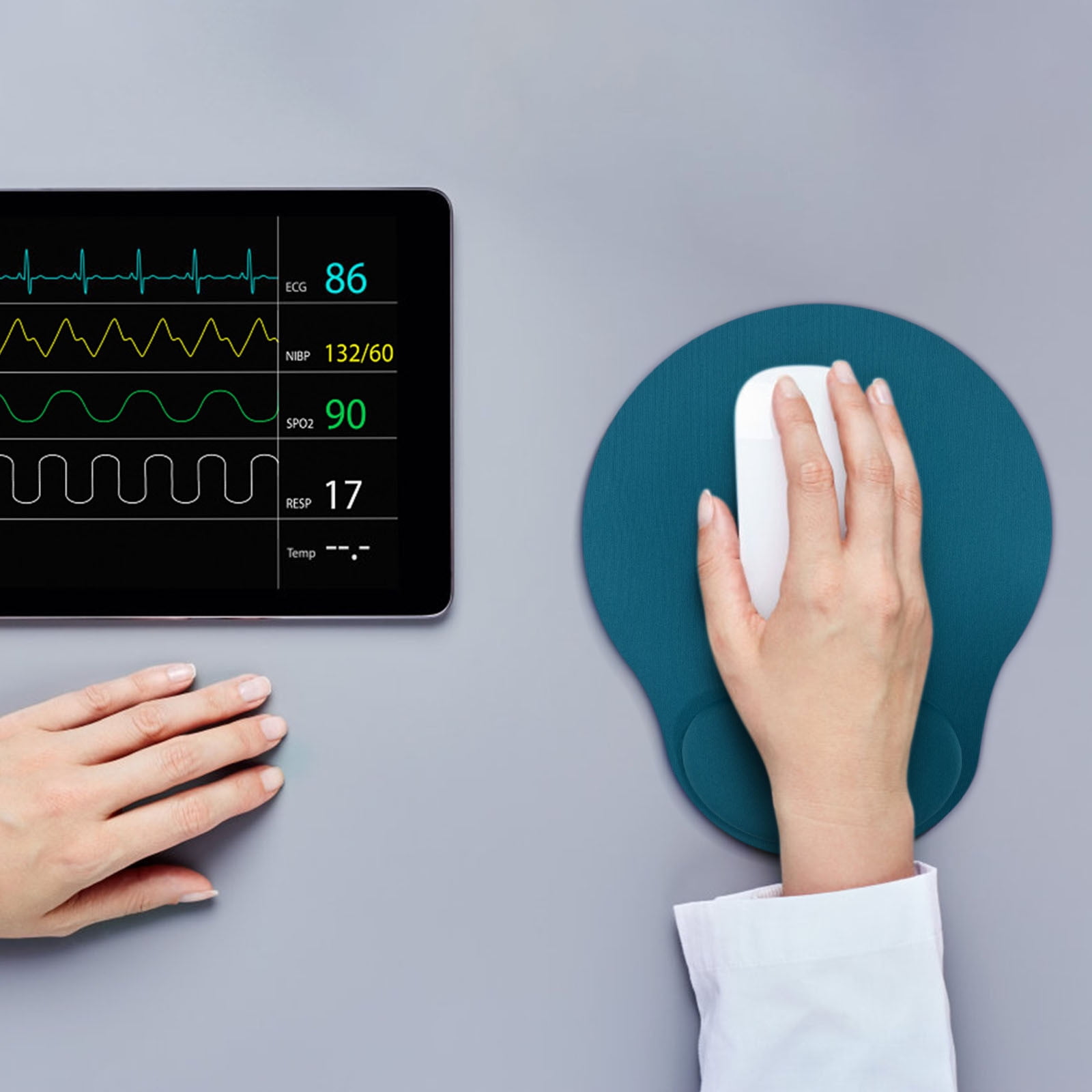 Gosuguu Gel Wrist Support Mouse Mat, Computer Mice Pad for PC, Laptop ...