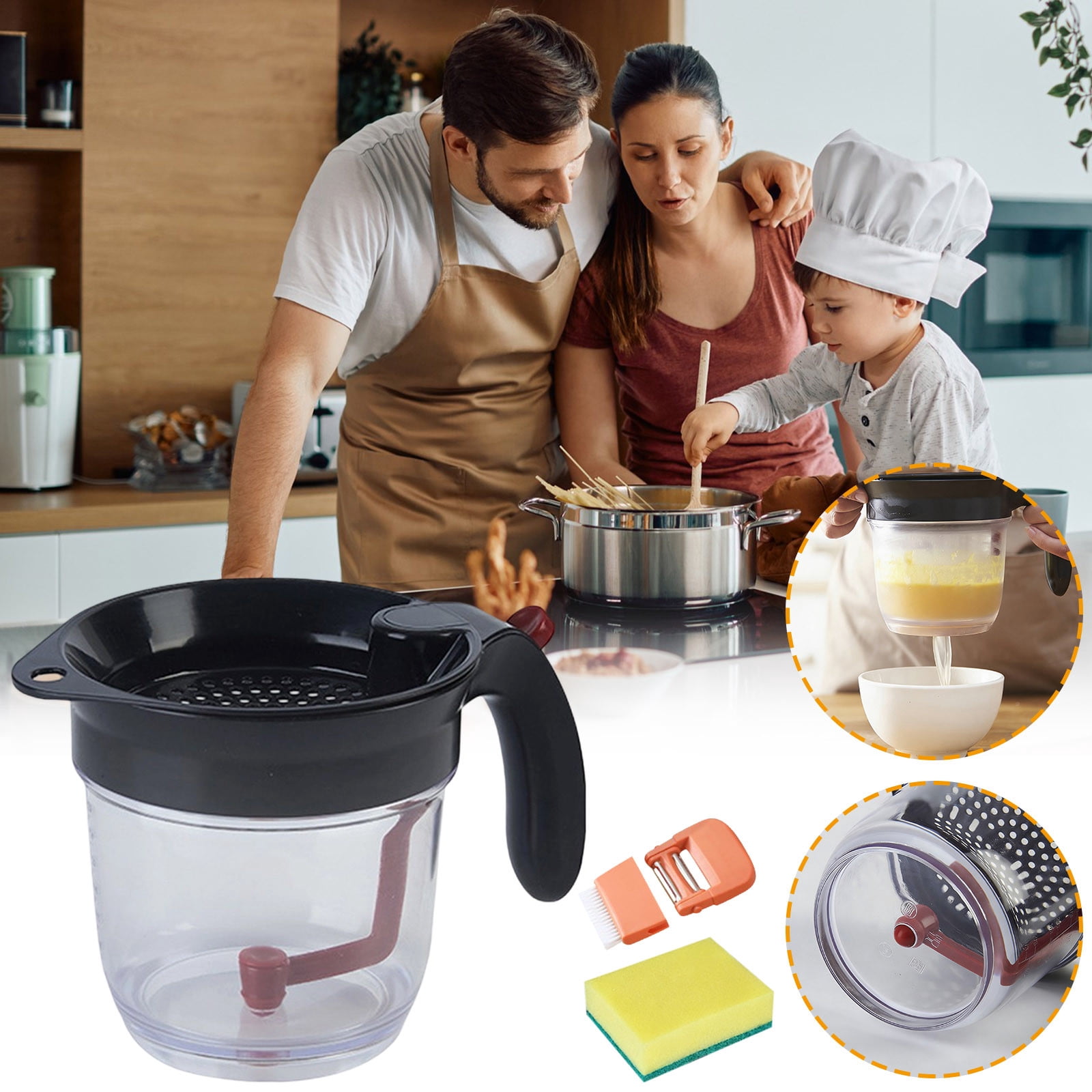 Gosuguu High-Capacity Oil Separator Bowl with Bottom Release and ...