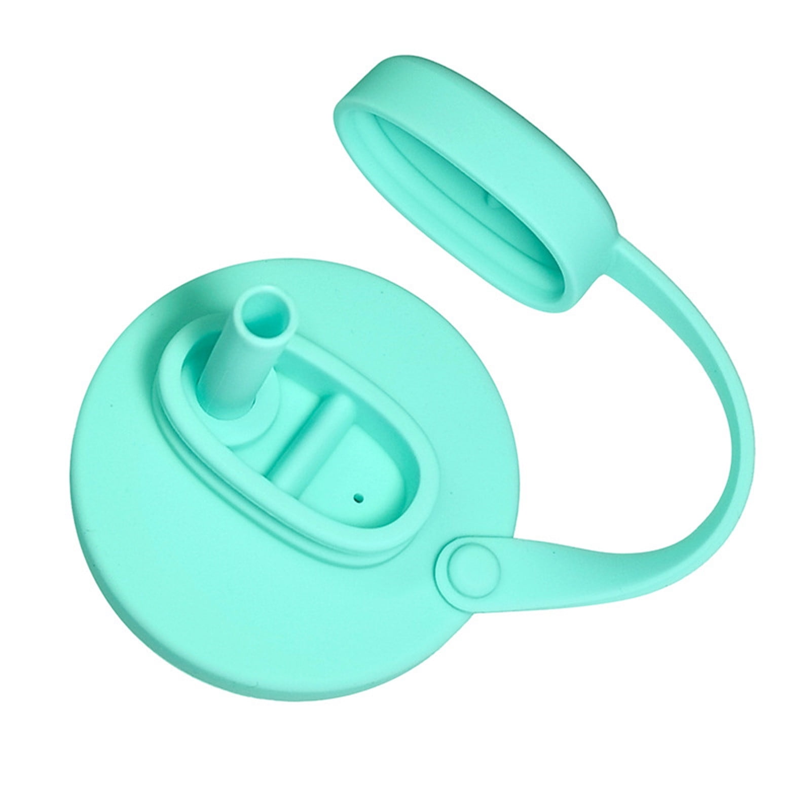 Gosuguu Reusable Silicone Can Lid Cover with Straw for Spill-Proof ...