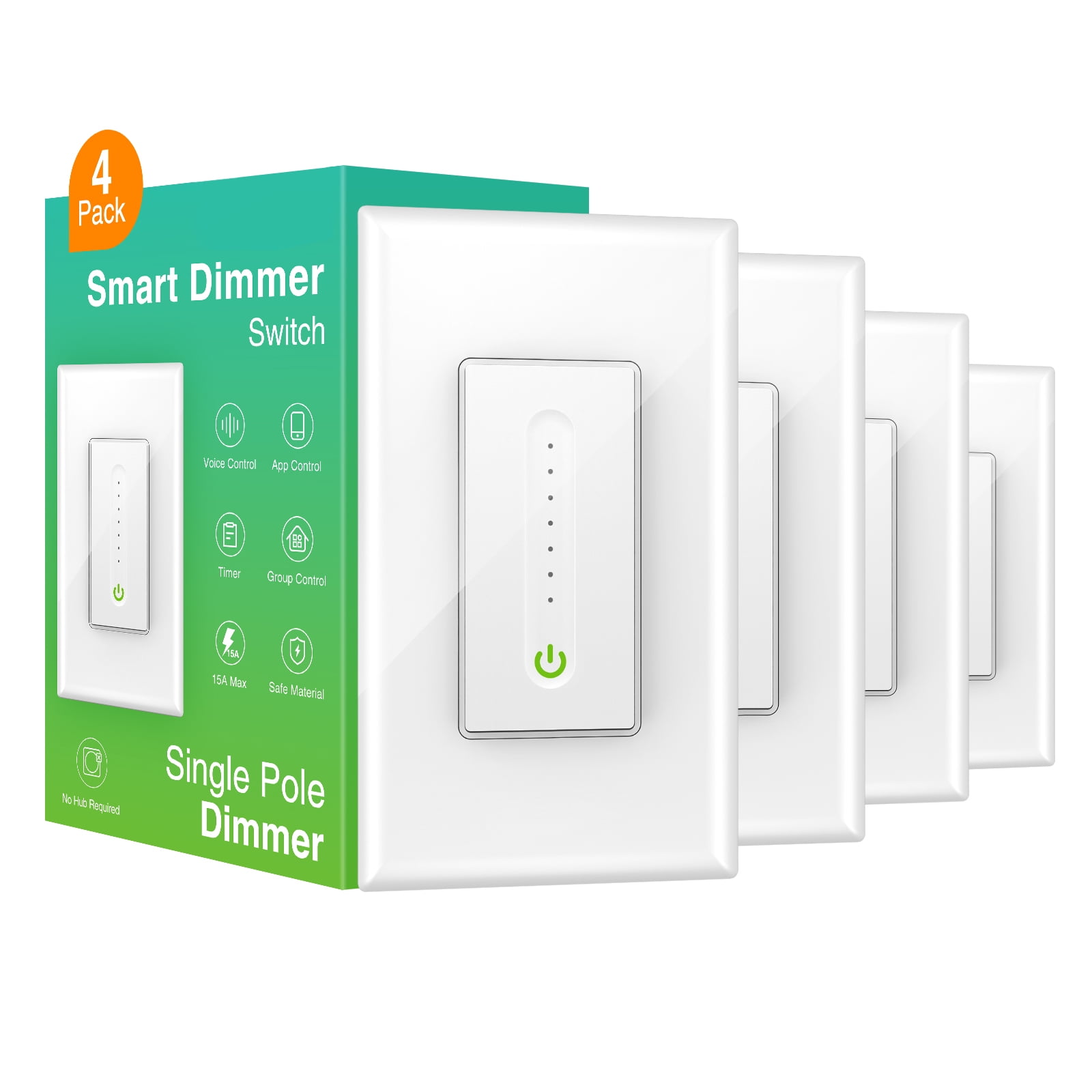 Gosund Smart Dimmer Switch, In-Wall, Single Pole, WiFi, Voice/App ...