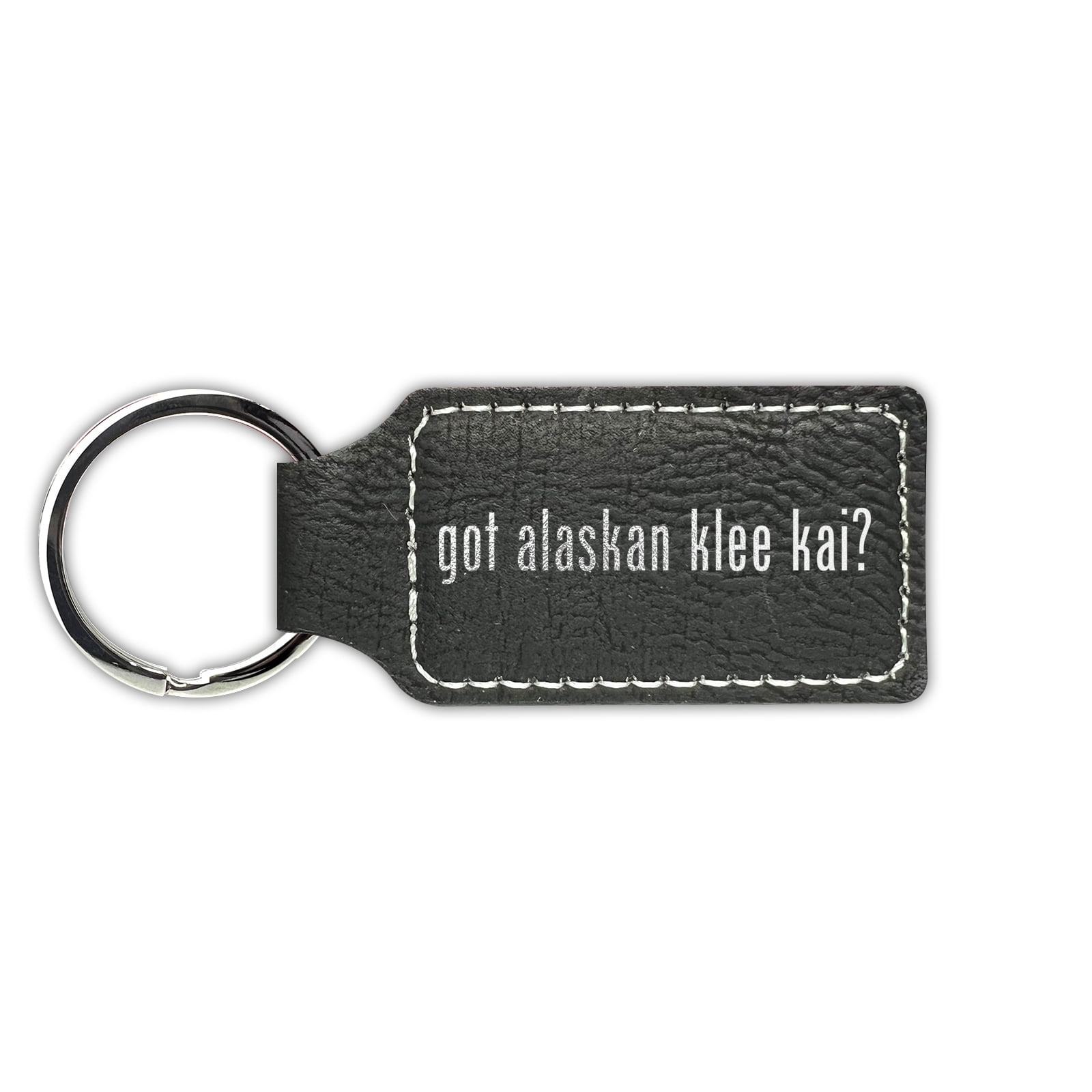Got Alaskan Klee Kai Keychain Leatherette Rectangle - Laser Engraved ...