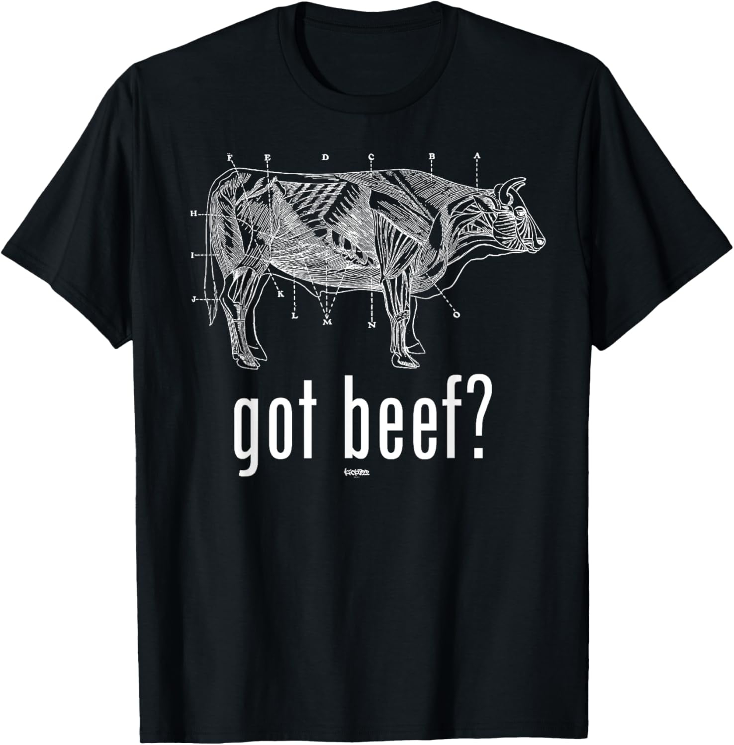 Got Beef? - Cuts of Beef T-shirt - Funny meat eaters shirt - Walmart.com