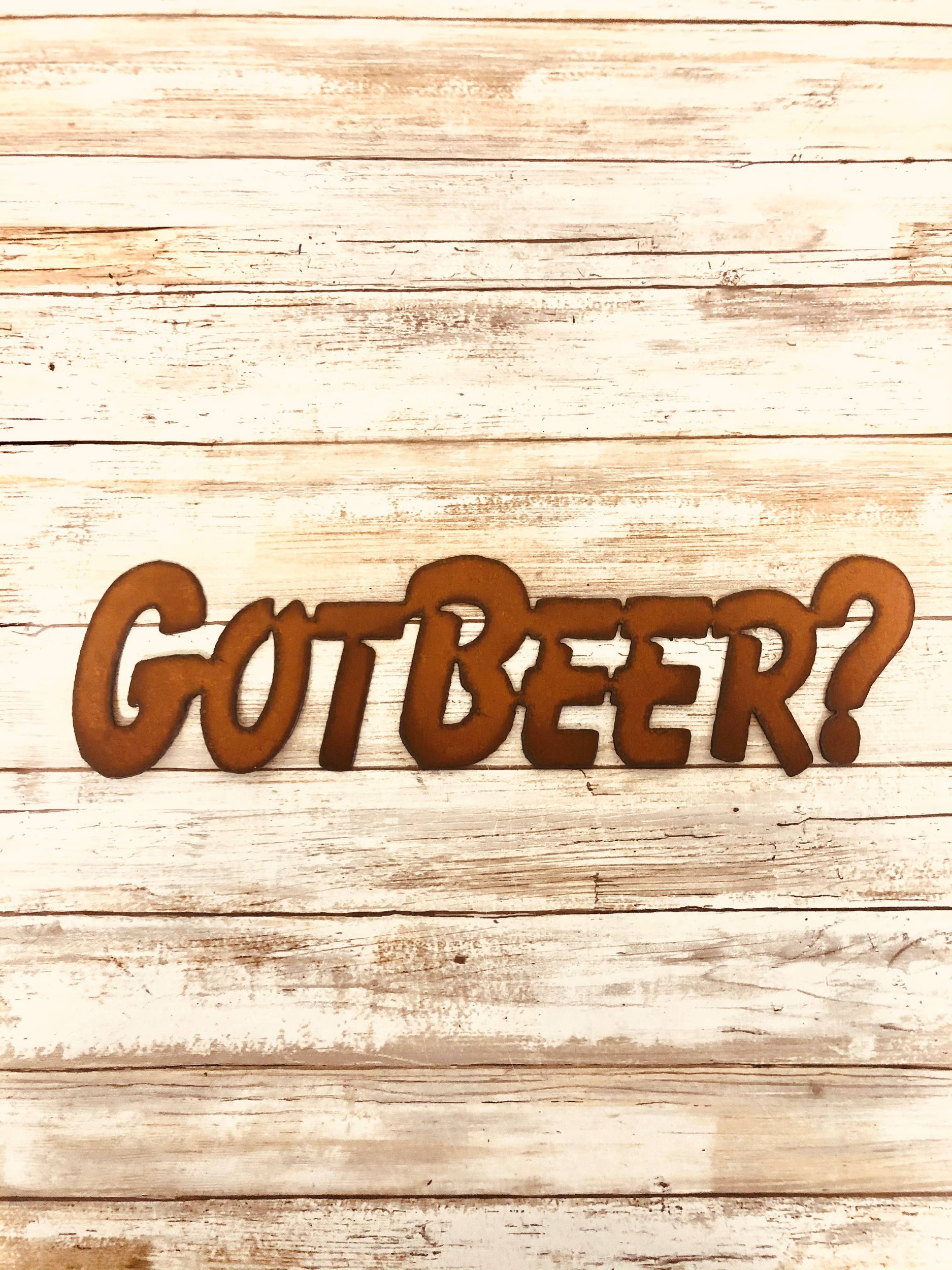 Got Beer Rustic Metal Bar Sign - Walmart.com