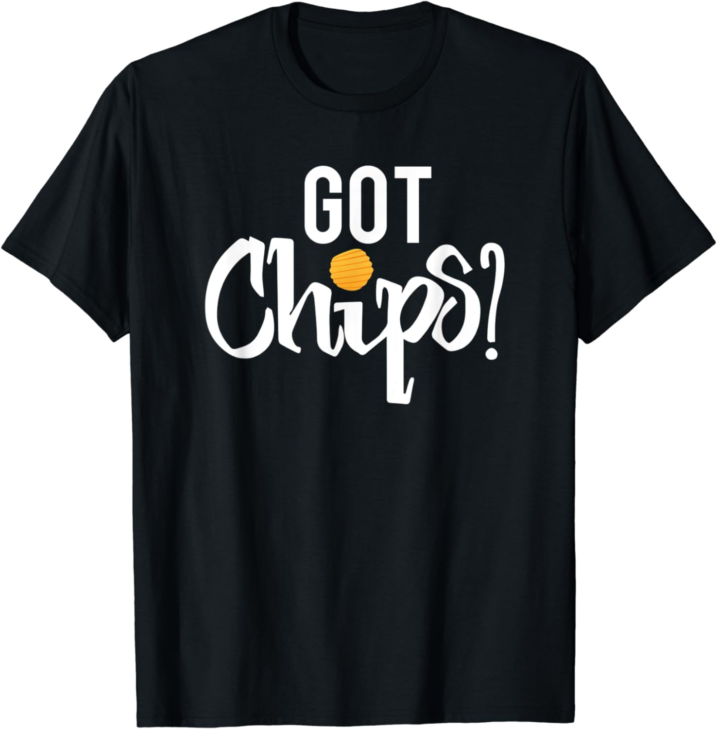 Got Chips? Potato Poker Chip Hold 'Em Salty Bag of Chips Fun T-Shirt ...