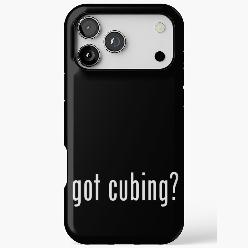 Got Cubing White On Black Art Phone Case for iPhone 11 12 13 14 15 16 ...