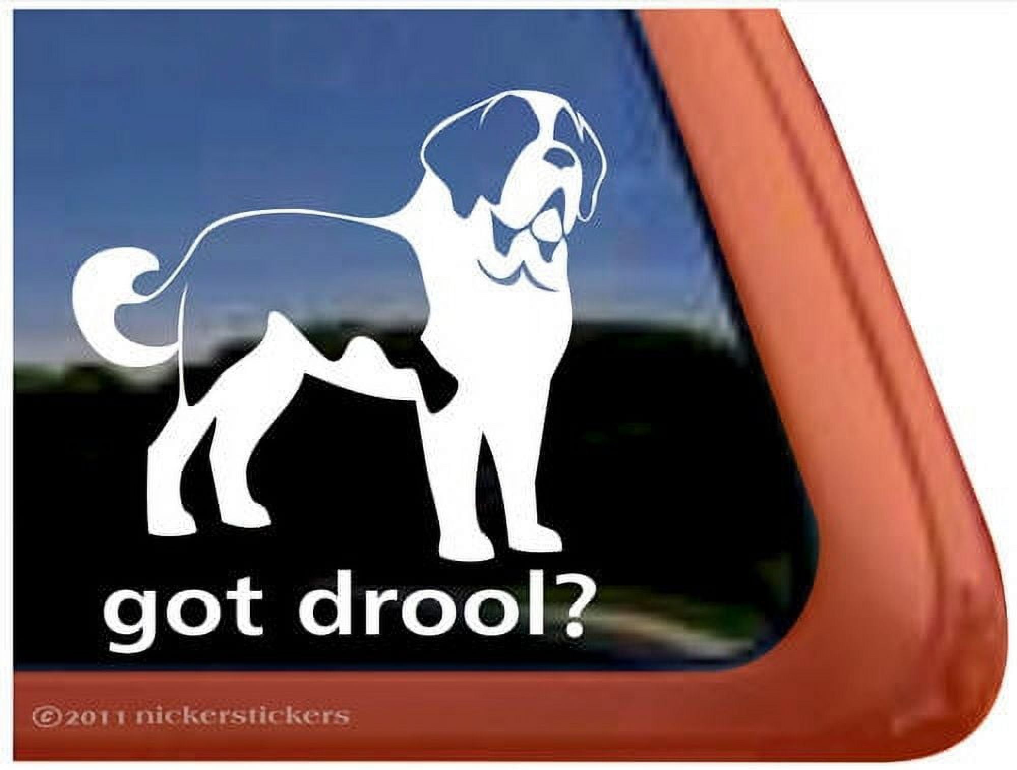 Got Drool? | Saint Bernard Vinyl Adhesive Window Decal - Walmart.com