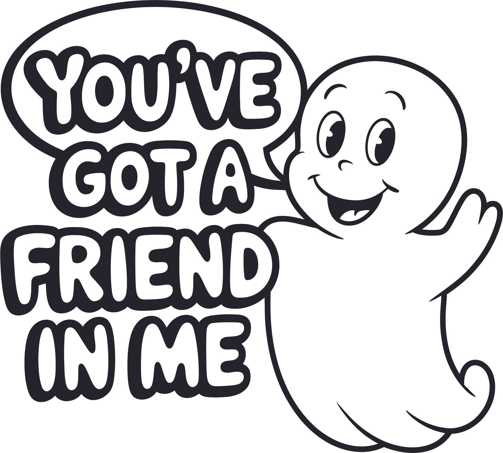 You've Got A Friend In Me Casper Ghost Cartoon Character Kids Famous ...
