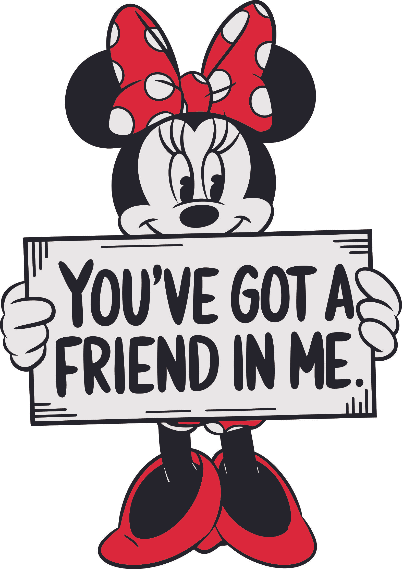 You've Got A Friend In Me Girly Mouse Cartoon Character Childrens TV ...