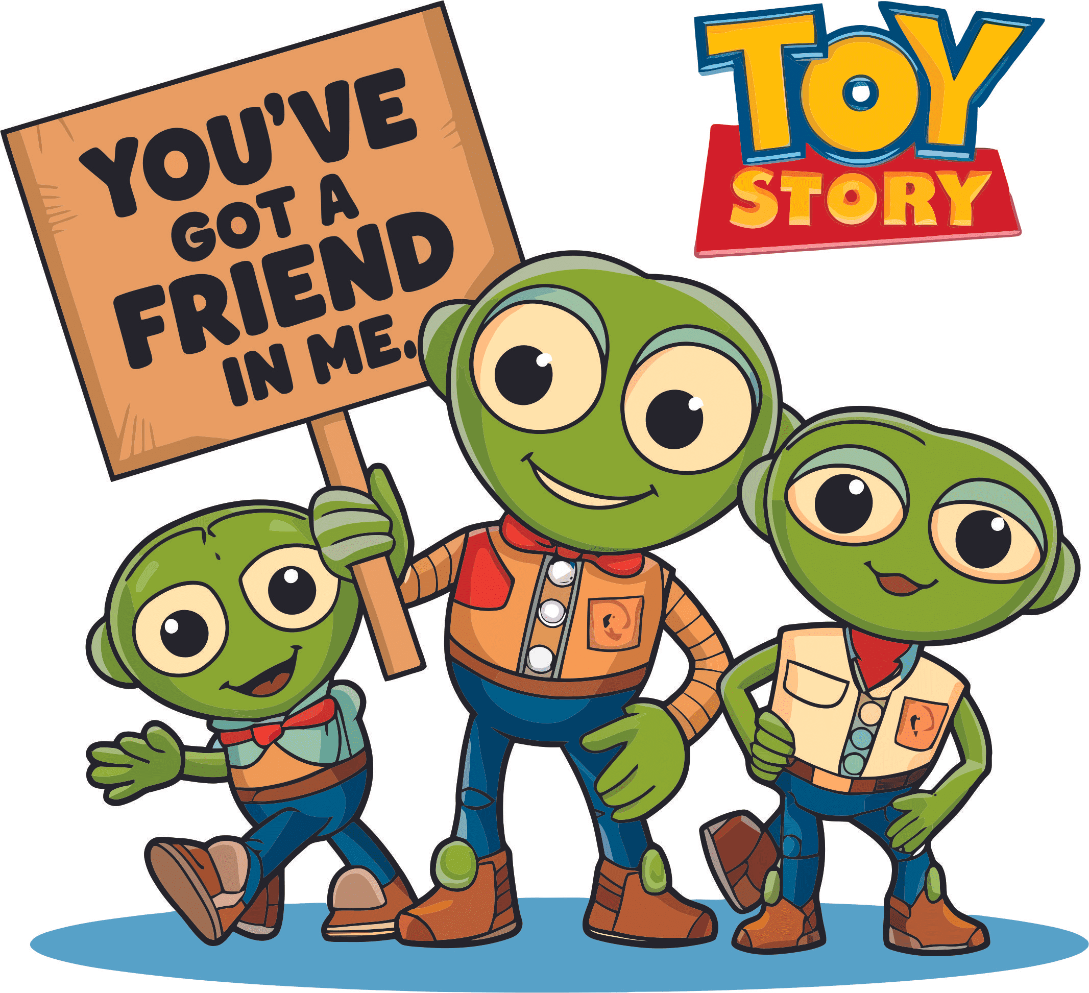 You've Got A Friend In Me Toy Movie Aliens Cartoon Character ...