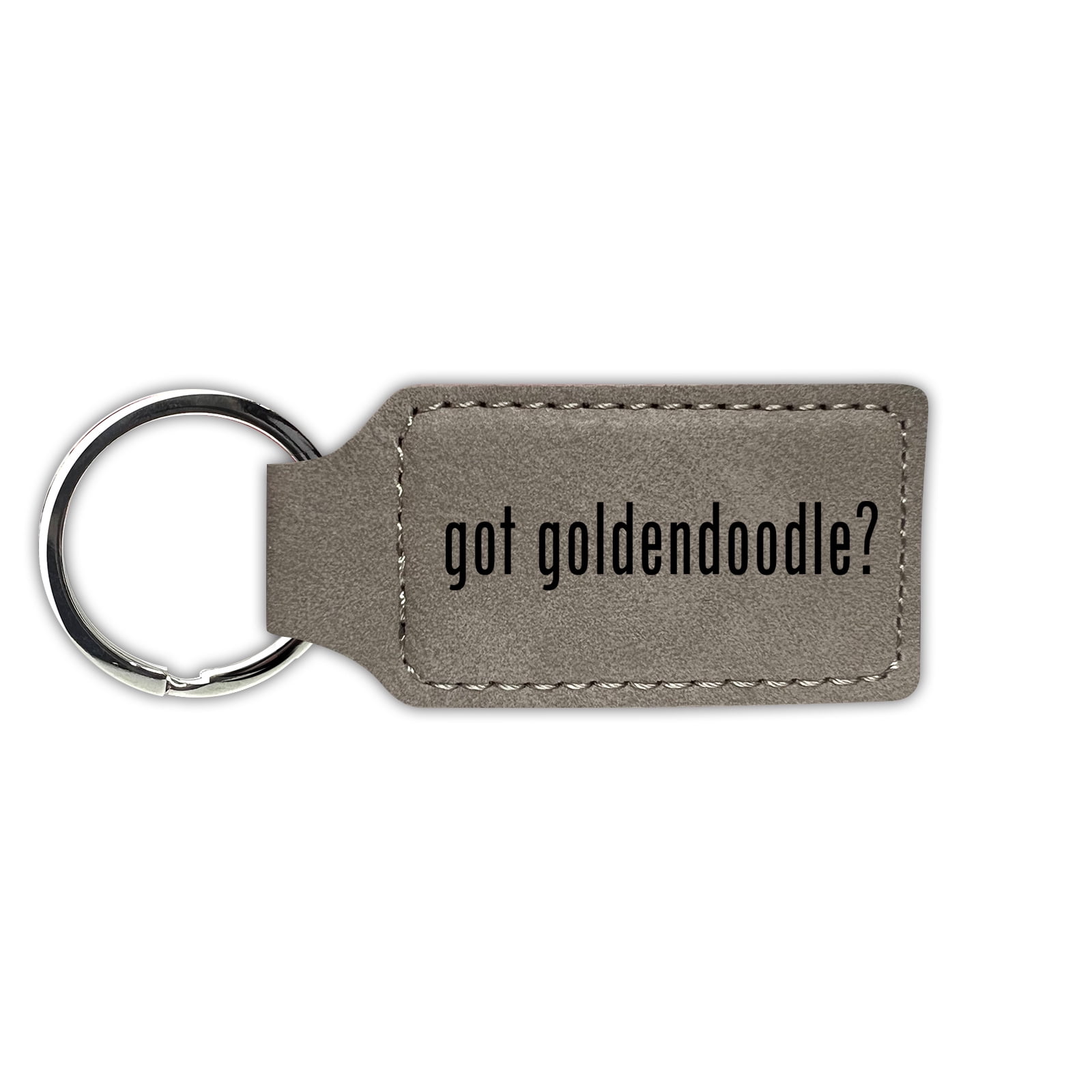 Got Goldendoodle Keychain Leatherette Rectangle - Laser Engraved - Many ...