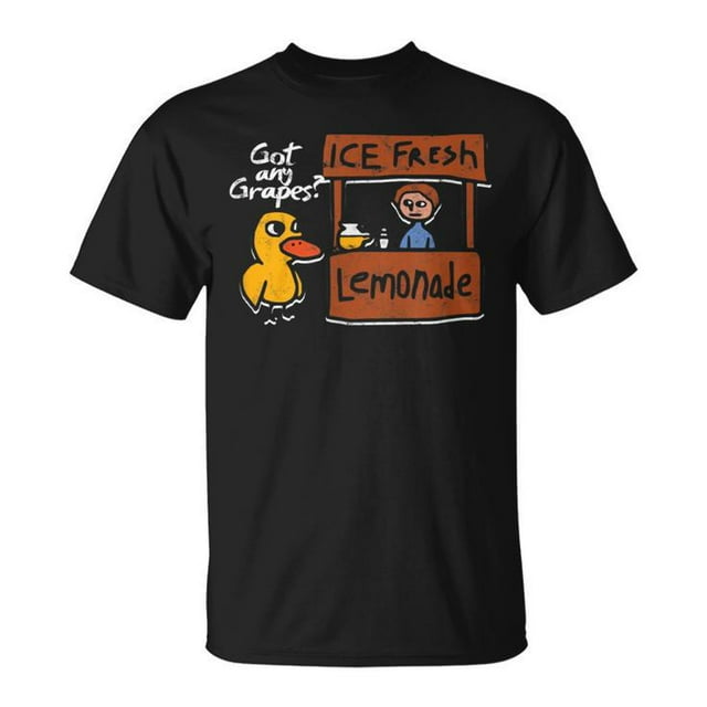 Got Any Grapes Curiosity T-Shirt, Funny Duck Song Inspired Graphic Tee ...