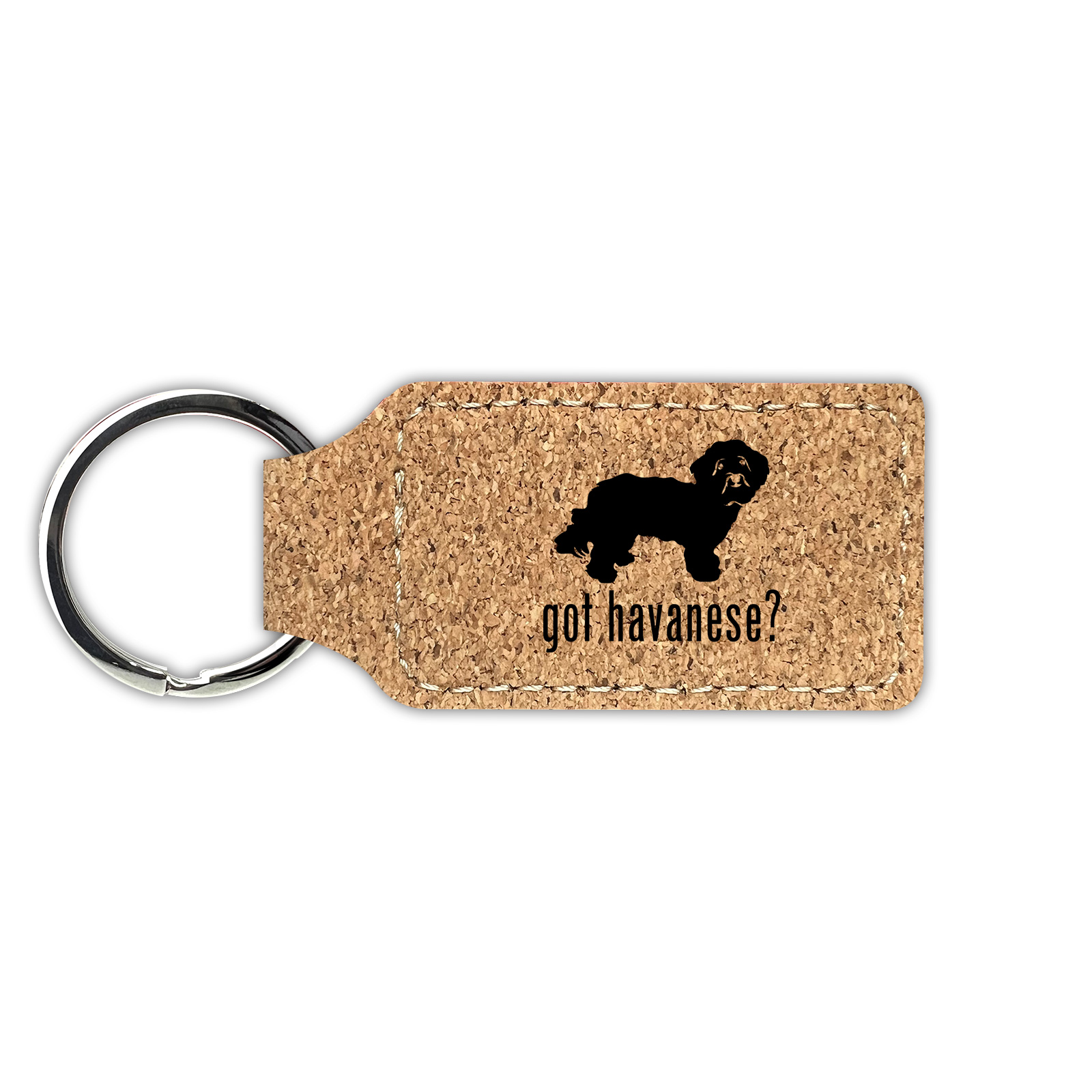 Got Havanese Keychain Leatherette Rectangle - Laser Engraved - Many ...