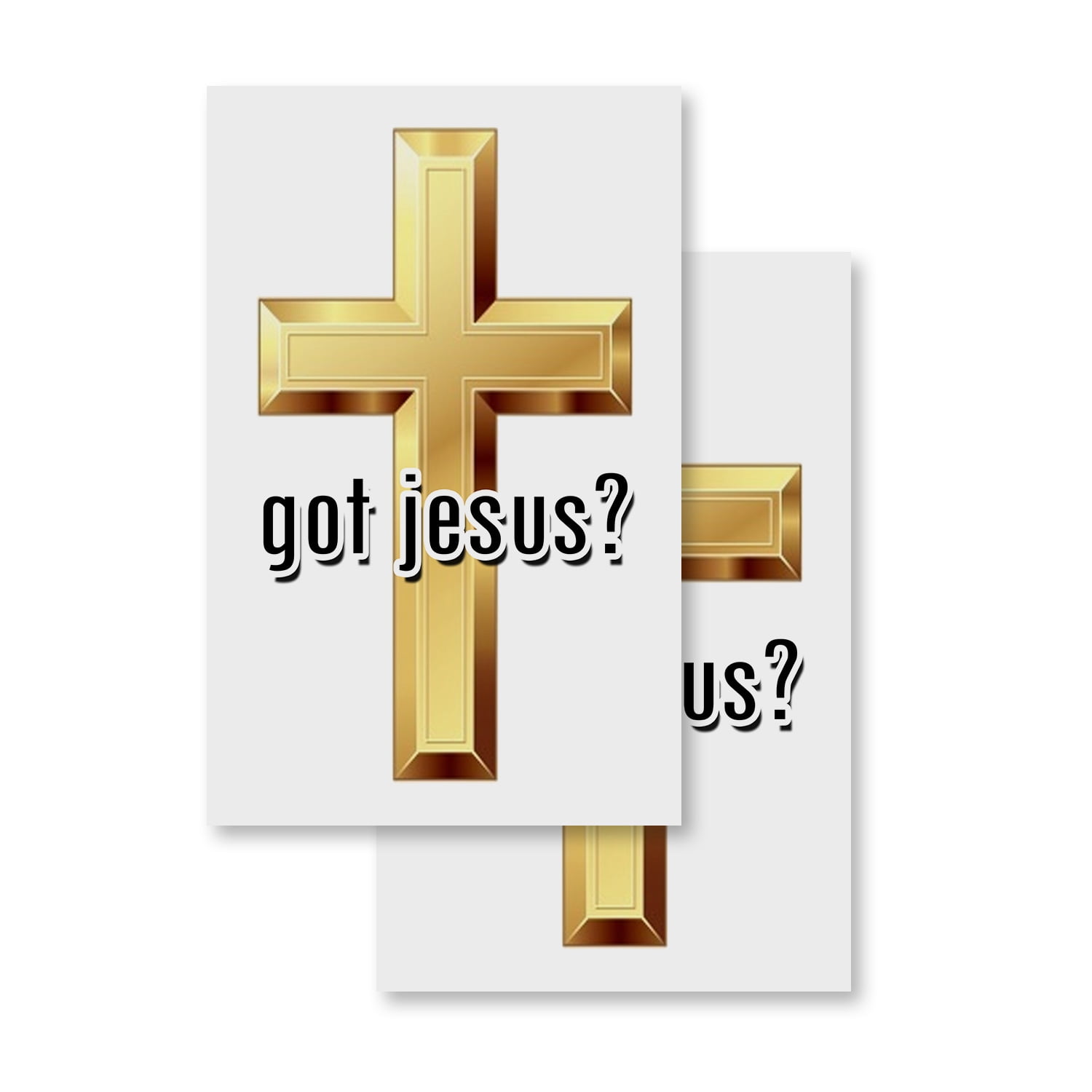 Got Jesus (2-PACK) 24" x 36" Vinyl Decals | Sign Insert Peel & Stick ...