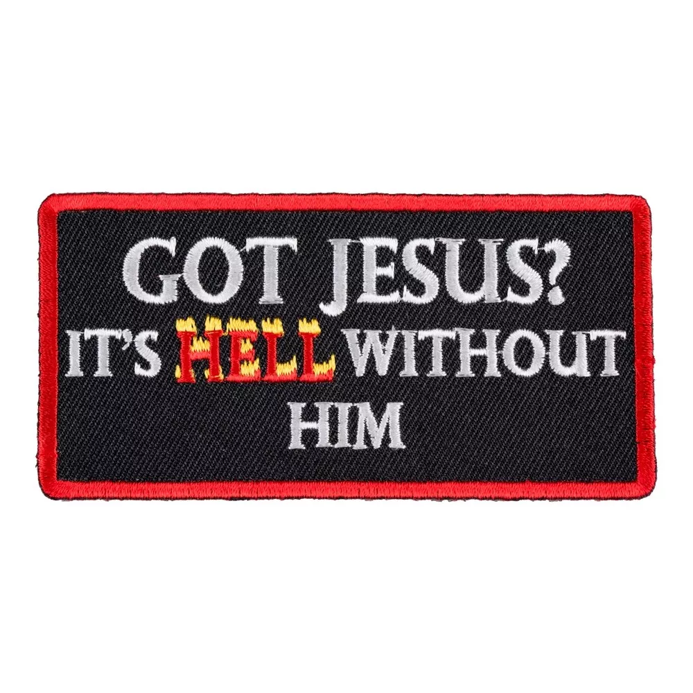 Got Jesus It's Hell Without Him Patch, Christian Patches - Walmart.com