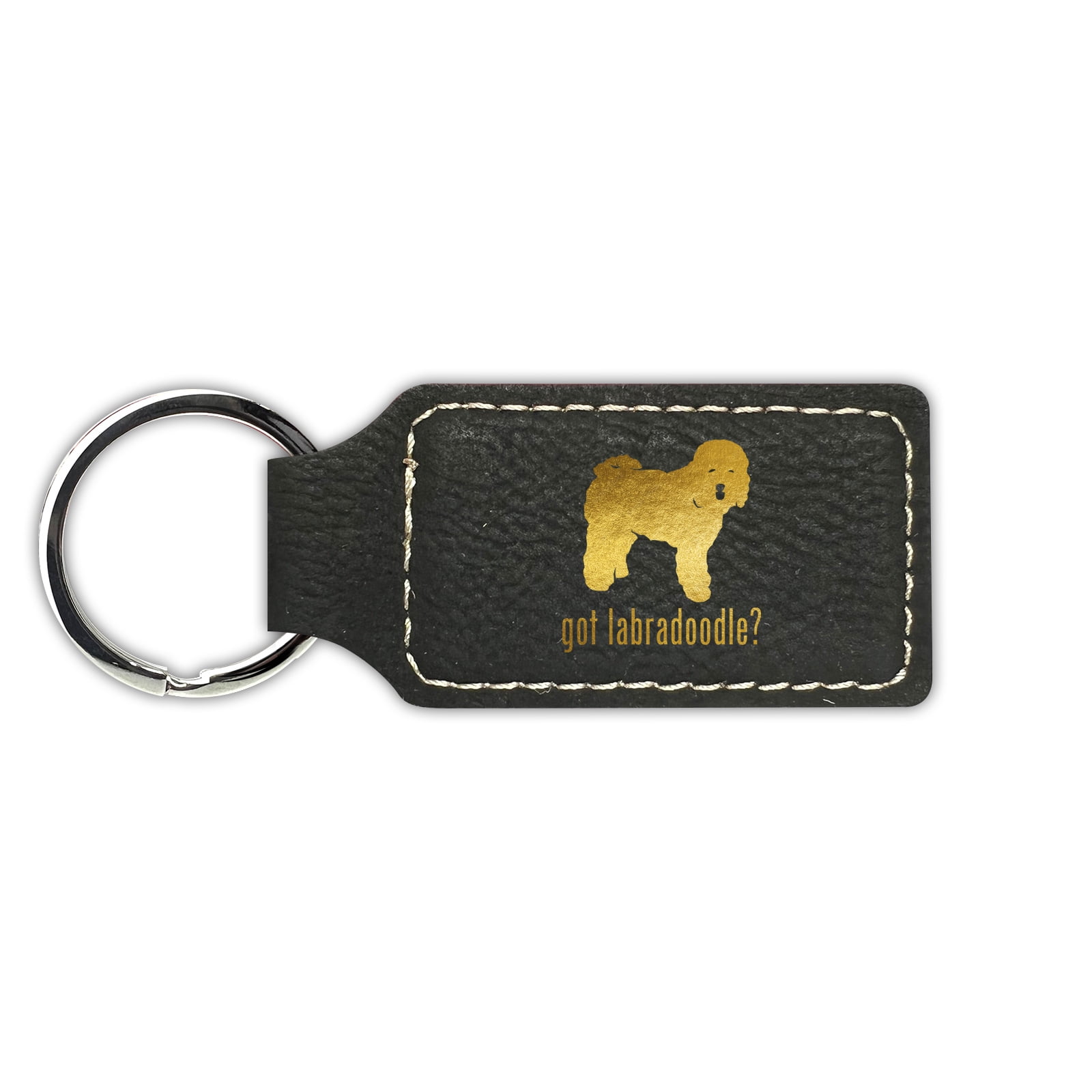 Got Labradoodle Keychain Leatherette Rectangle - Laser Engraved - Many ...