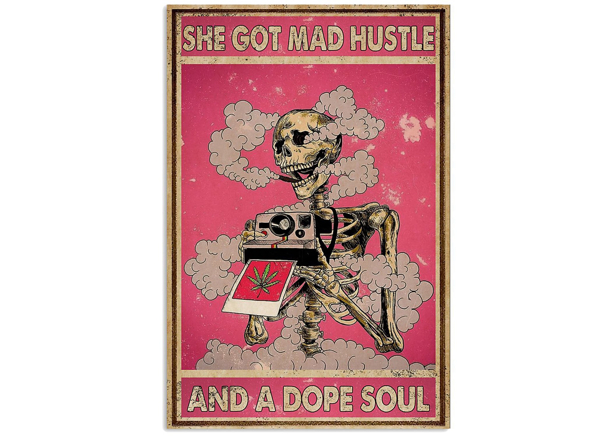 She Got Mad Hustle And A Dope Soul Hippie Poster, Hippie Room Decor ...