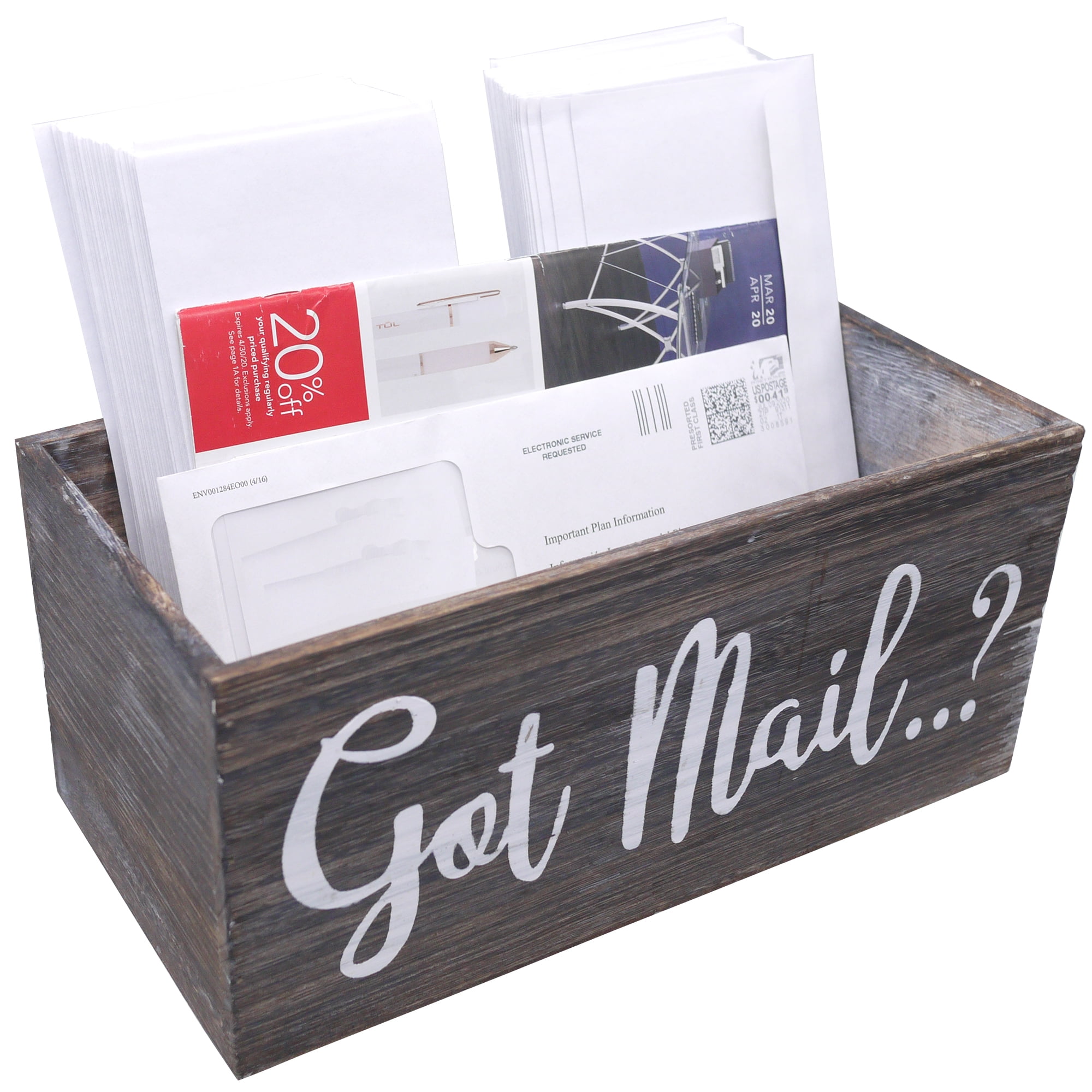Got Mail Box For Mail, Farmhouse Mail Organizer, Mail Organizer Tray ...