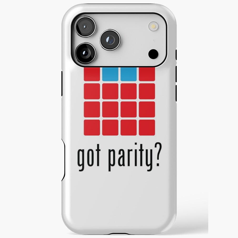 Got Parity Funny Cube Cartoon Illustration Artwork Protective and ...