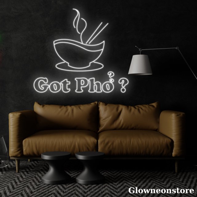 Got Pho Neon Sign, Got Pho Vietnamese LED Sign, Pho Restaurant Open ...