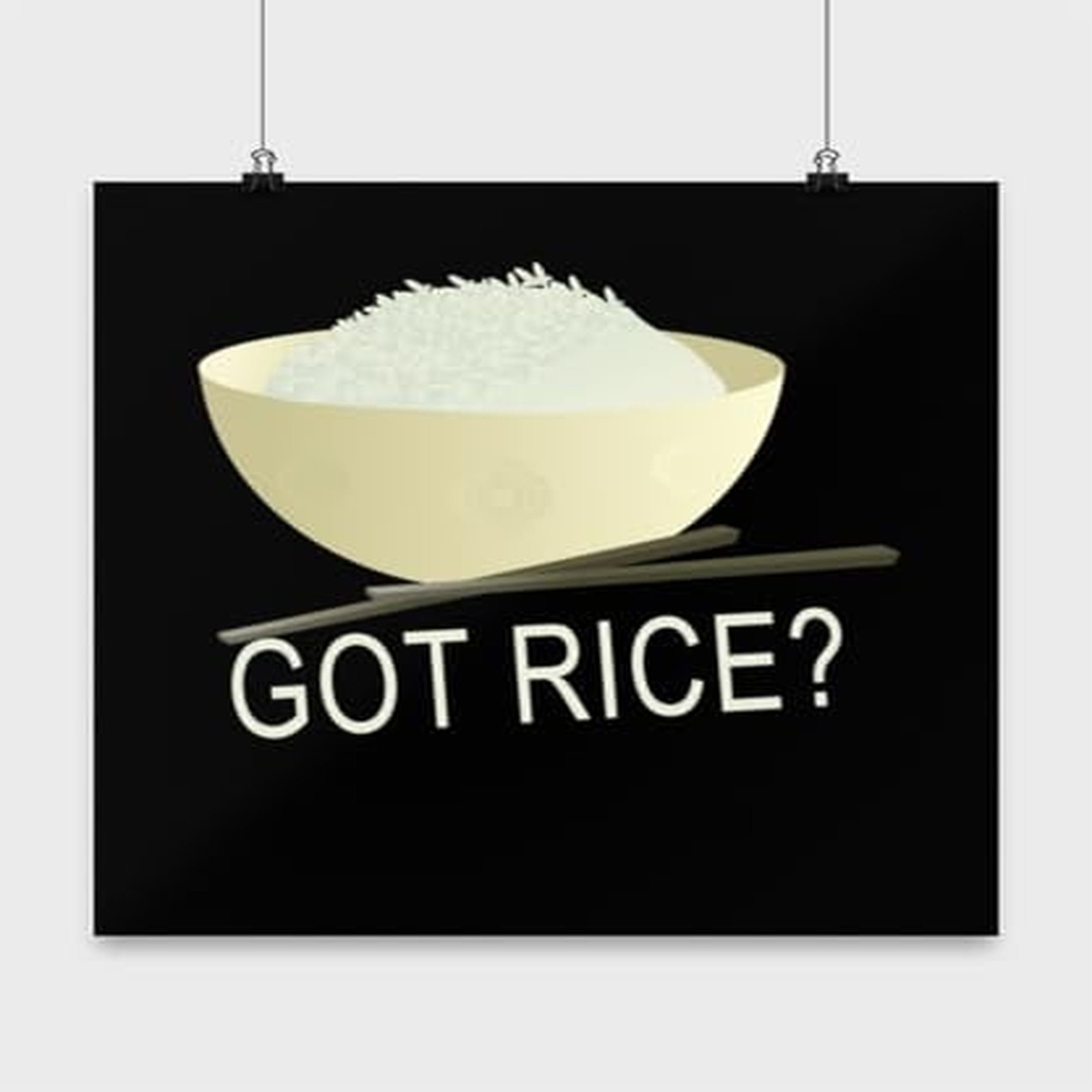 Got Rice? Ramen Wall Art - Food Lovers Decor - 13x13 Poster Print ...