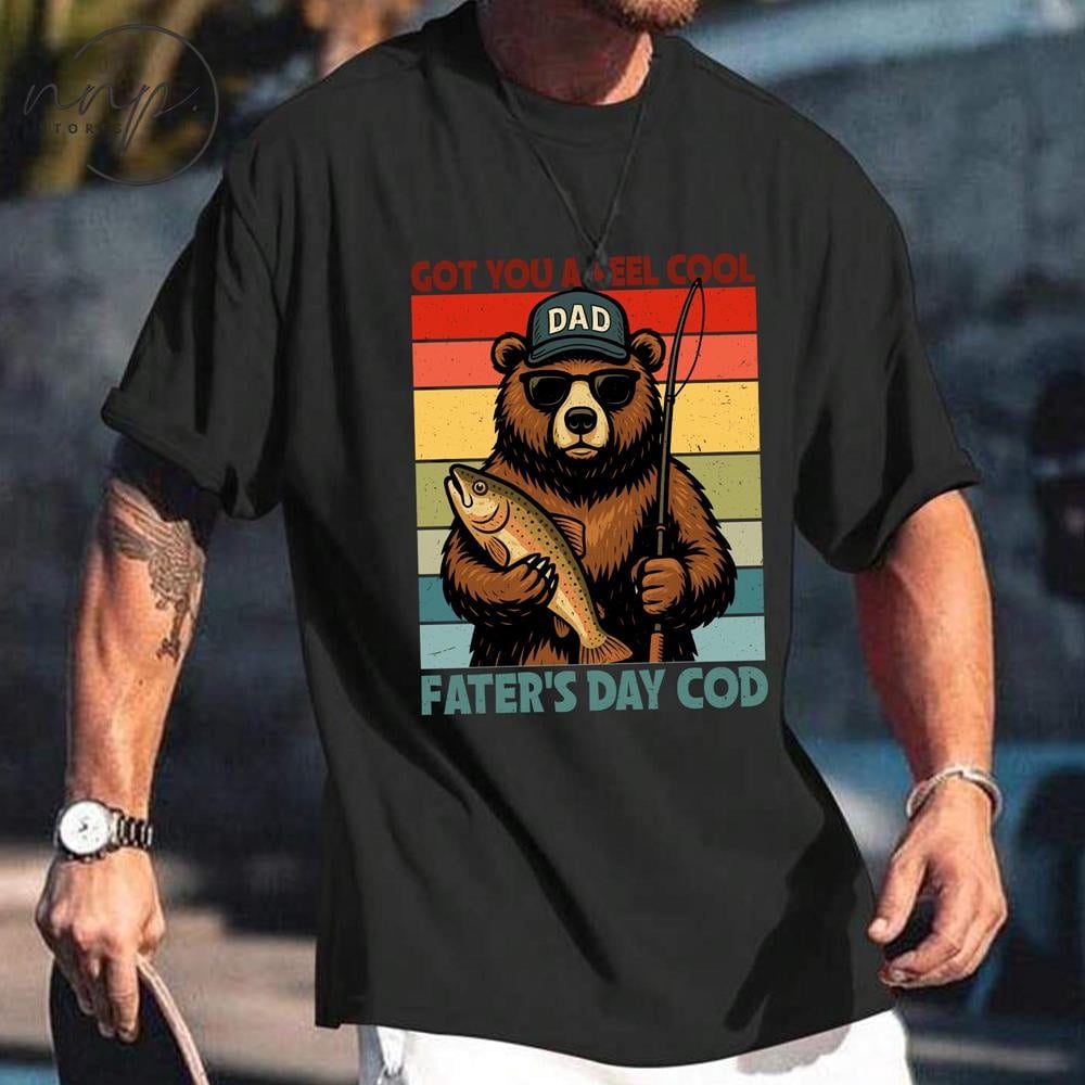 Got You A Reel Cool Dad Fathers Day Cod Shirt Fishing Dad Funny Fish ...