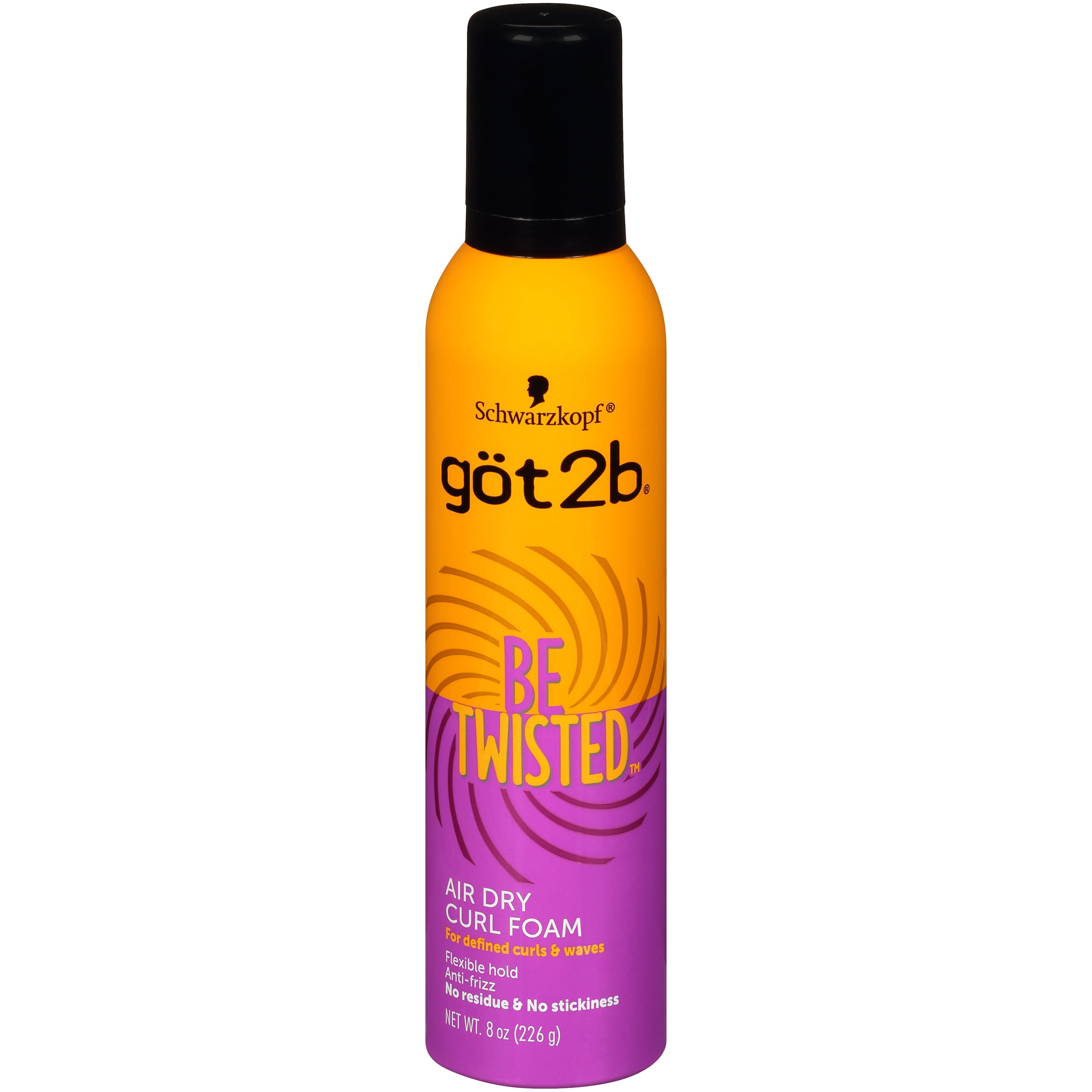 Got2b Hair Styling Be Twisted Air Dry Curl Foam, 8 oz - Walmart.com
