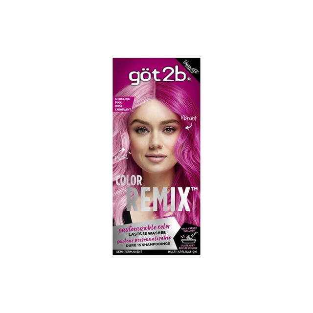 Got2b Color Remix, Customizable Semi-Permanent Hair Color, 093 Shocking ...