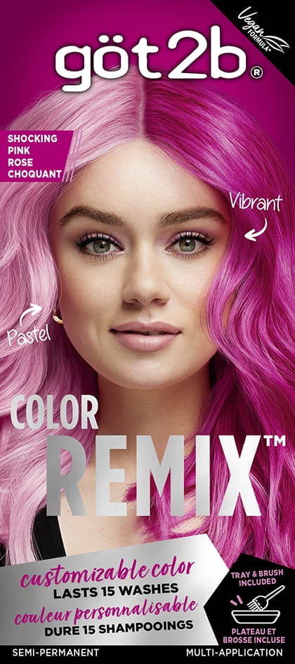 Got2b Color Remix, Customizable Semi-Permanent Hair Color, 093 Shocking ...