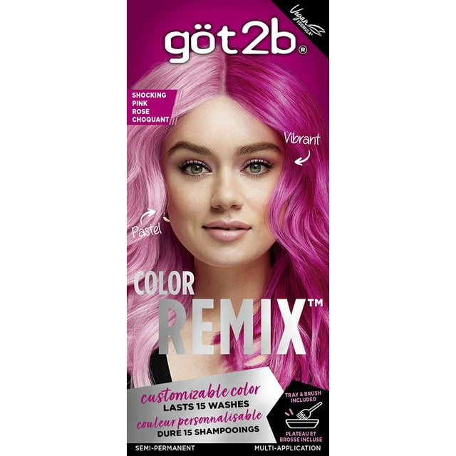 Got2b Color Remix, Customizable Semi-Permanent Hair Color, 093 Shocking ...