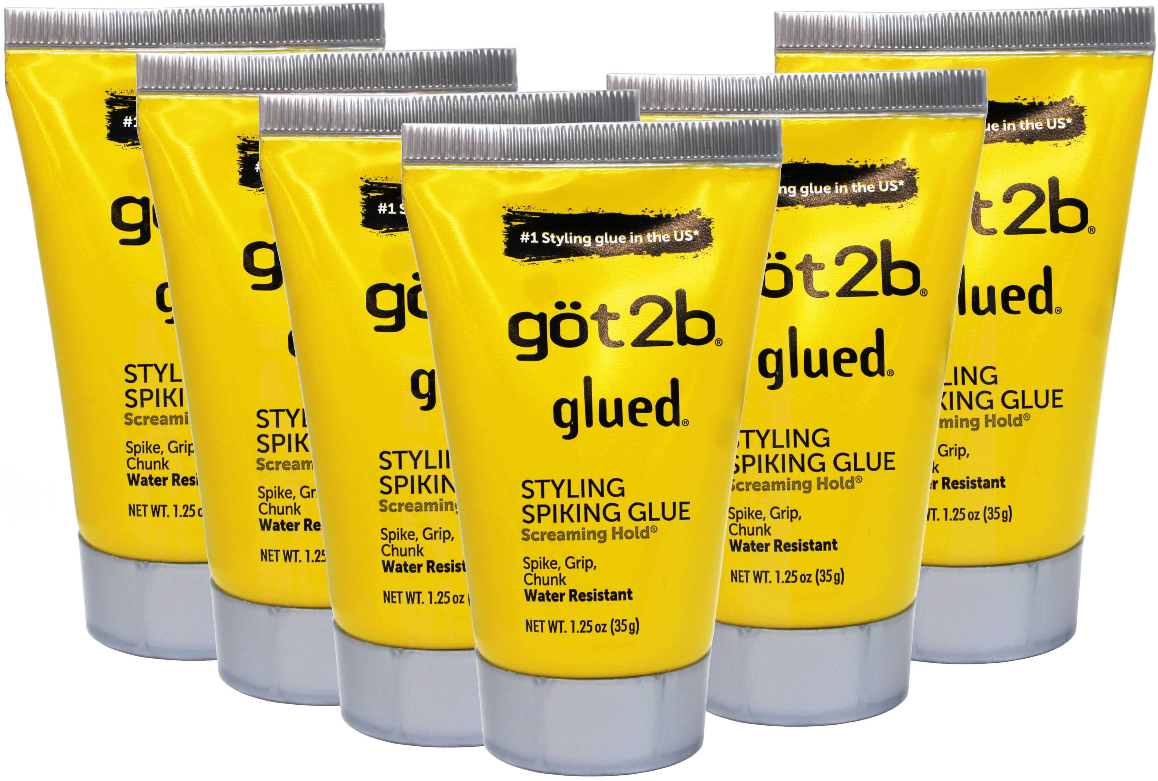 Got2b Glued Styling Spiking Glue, Hair Stays Super, 1.25 Oz., Pack of 6 ...