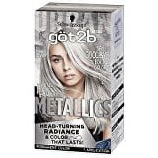 Got2b Metallic Permanent Hair Color, M71 Metallic Silver (Pack of 18 ...