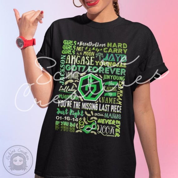 Got7 Aesthetic Rock Collage T-Shirt For Ahgase Fans Shirt, Size Xl, Tee ...