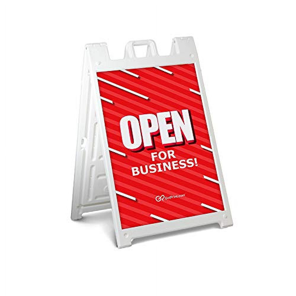 GotPrint A Frame Sign | Open for Business Signs 24" x 36" Inch | Comes ...