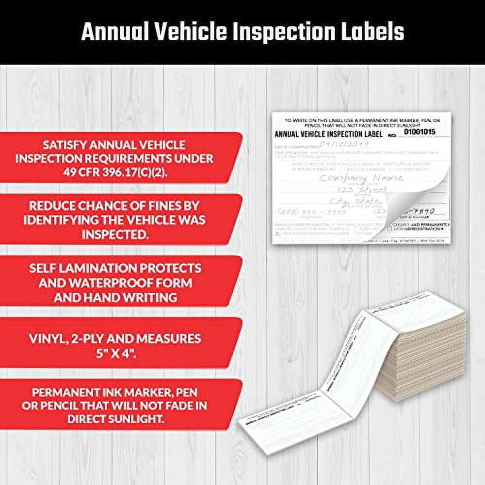 GotSafety's Annual Vehicle Inspection Report Forms - 3-Ply Carbonless ...