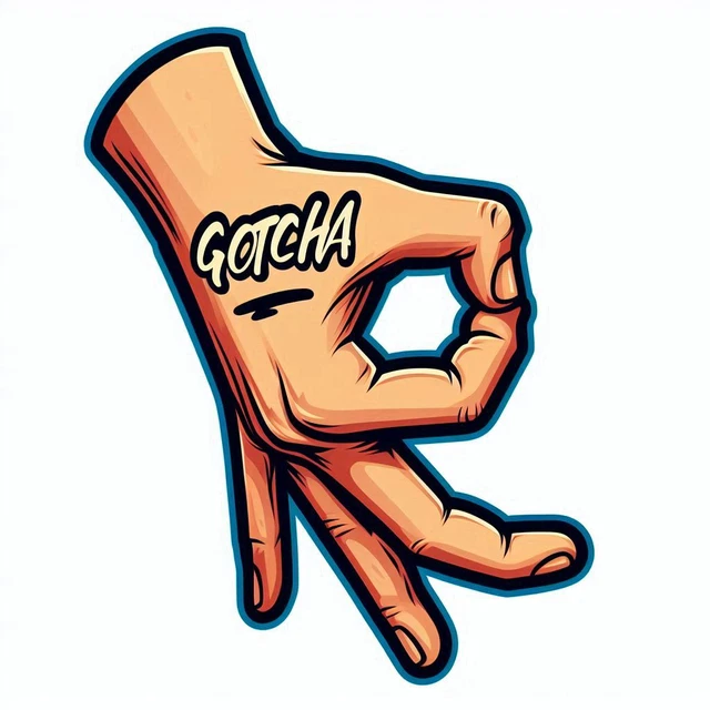 Gotcha Sticker Cirlce Game Phone Decal Water Bottle Stickers Car Decals ...