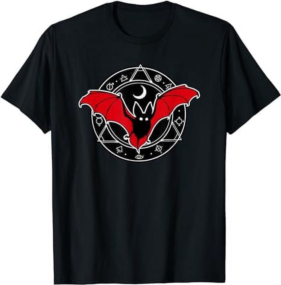 Goth Bat Retro Goth Tee Vampire Bat Gothic Style Men Women T-Shirt ...