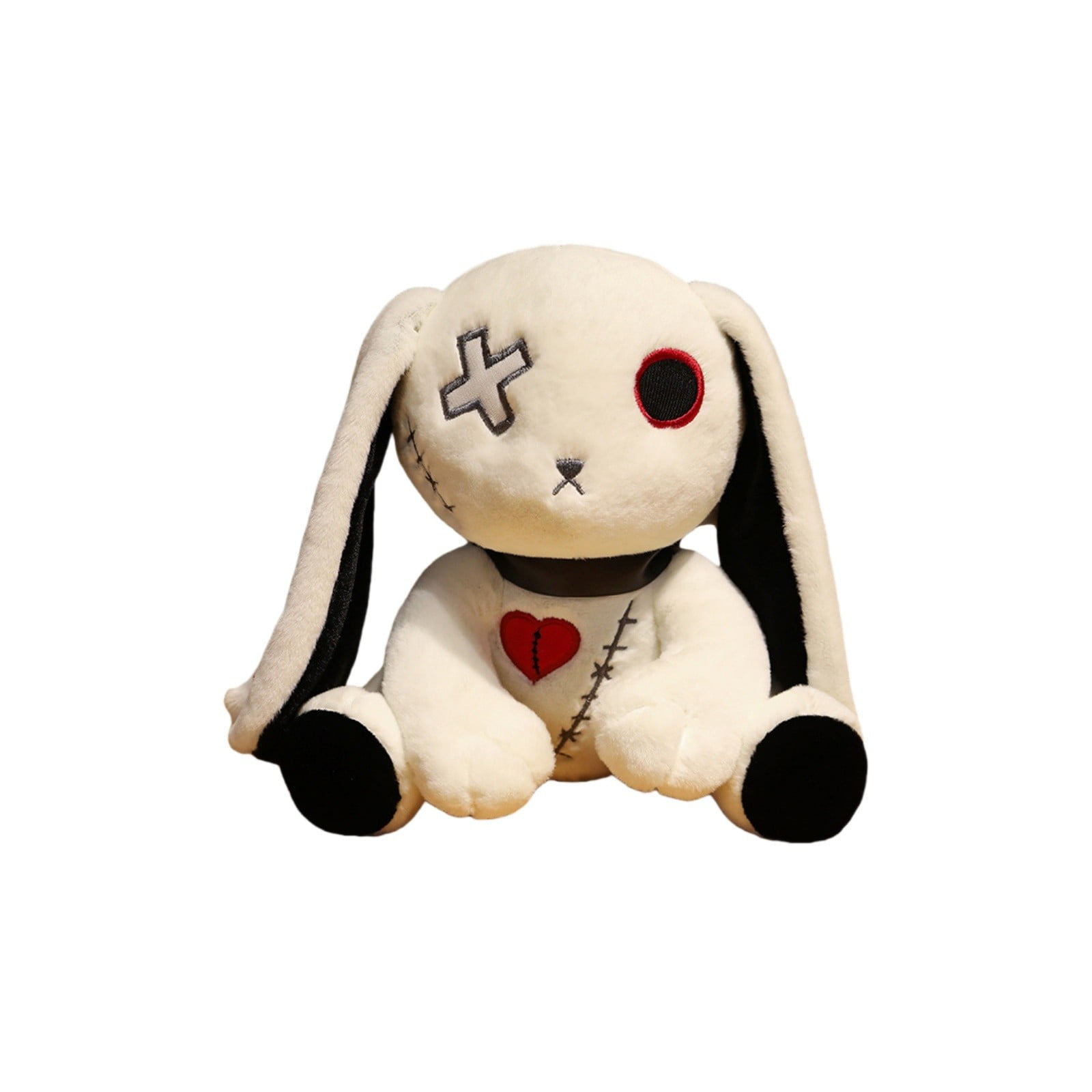 Goth Bunny Plush Doll, Scary Rabbit Stuffed Animal, Standing Toy ...