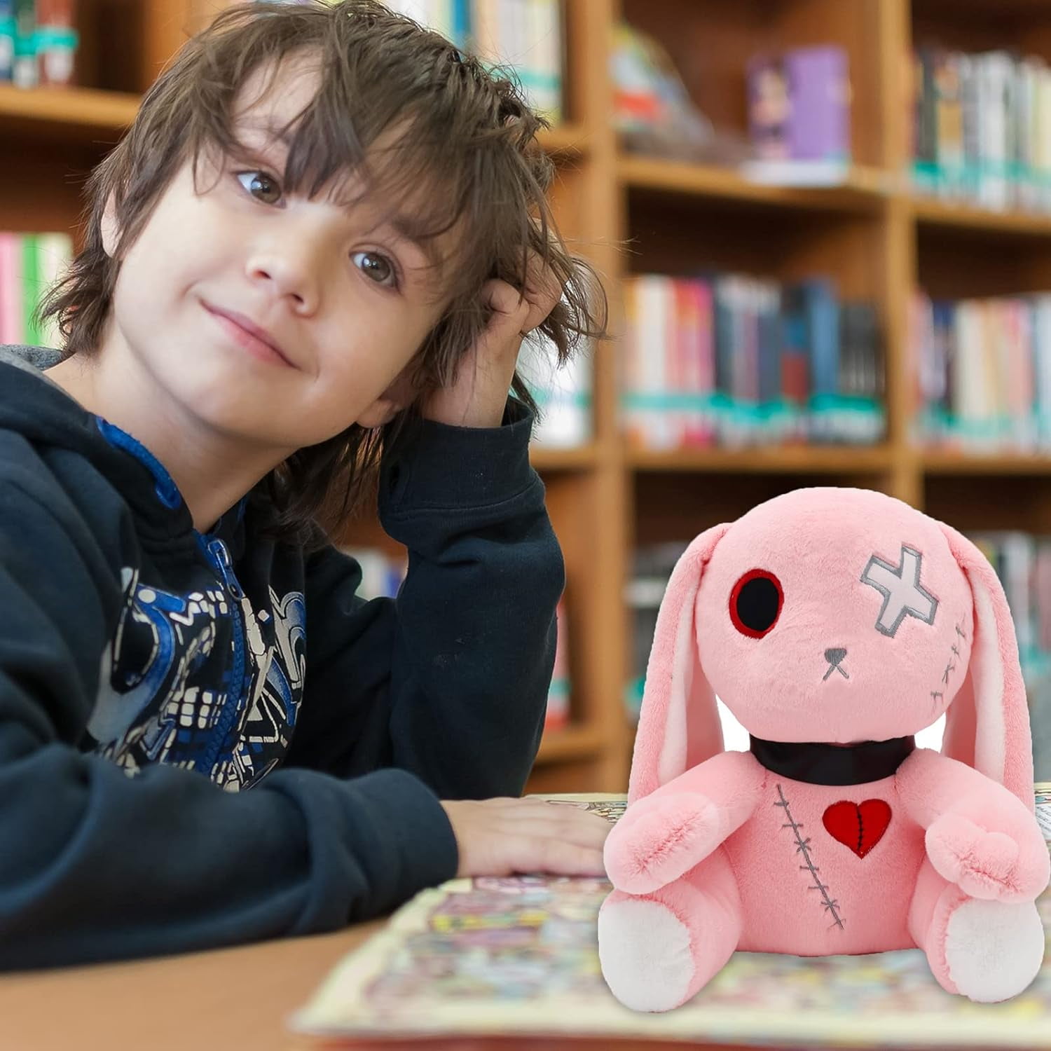 Goth Bunny Plush Rabbit Stuffed Animal Horror Plushies Easter Stuffed ...