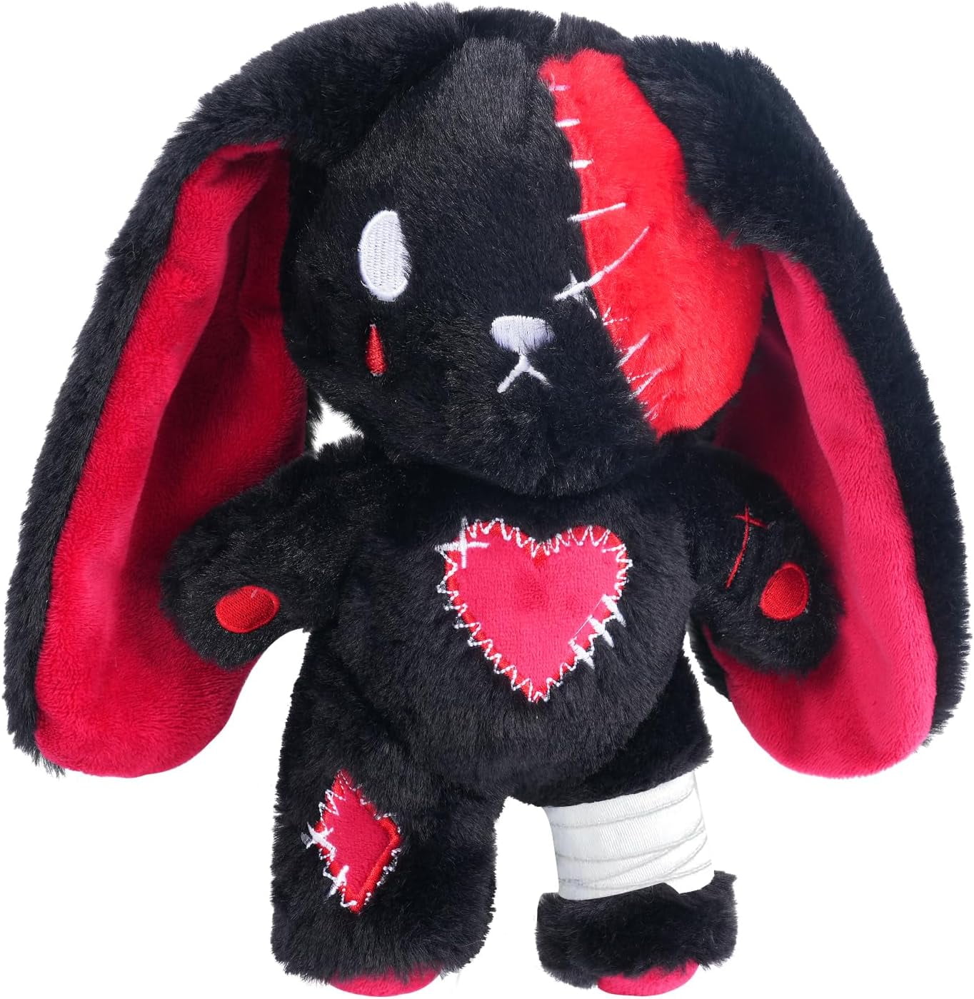 Goth Bunny Plush Toys, Bandage Bunny Stuffed Animal Creepy Horror Bunny ...