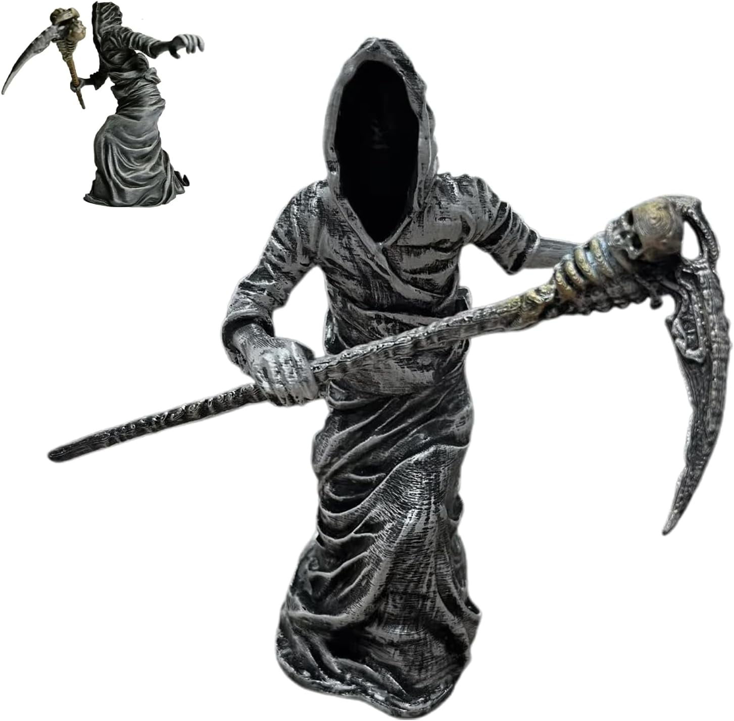 Goth Desk Decor | Gothic Statue - 3D Printing Sculpture Statue Death ...