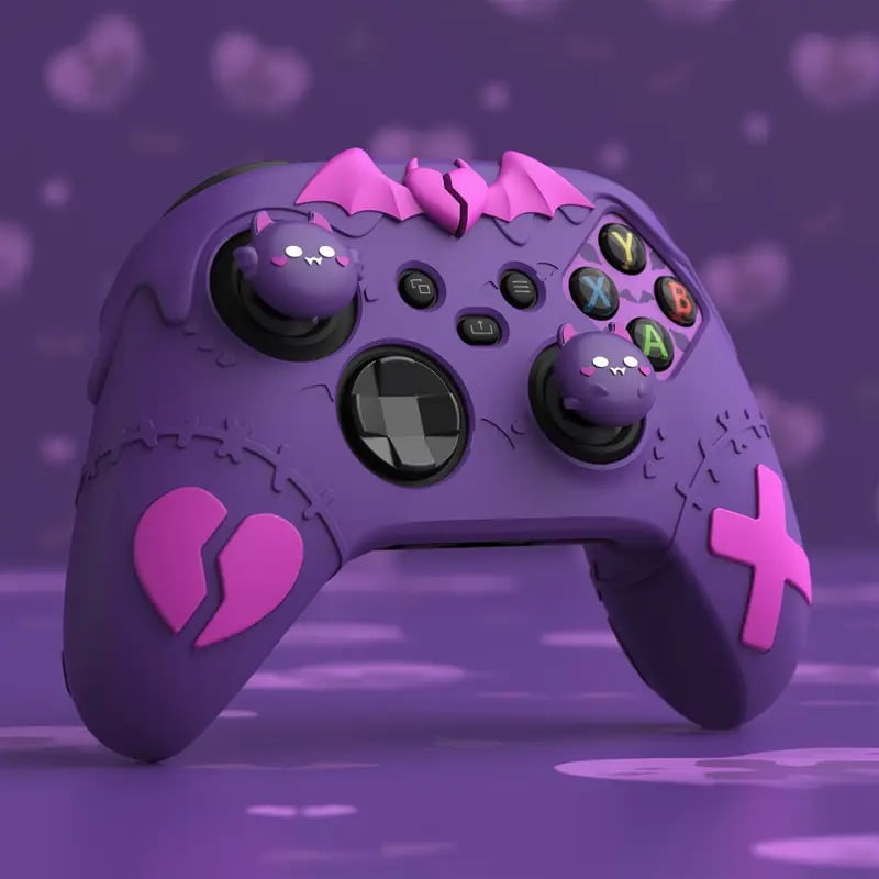 Goth Emo Gamer Girl Kawaii Cute Purple Xbox Controller Cover w/ Thumb ...