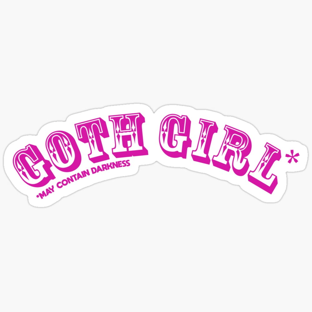 Goth Girl Stickerphone Decal Water Bottle Stickers, Vinyl Stickers For Water Bottles, Cars ...