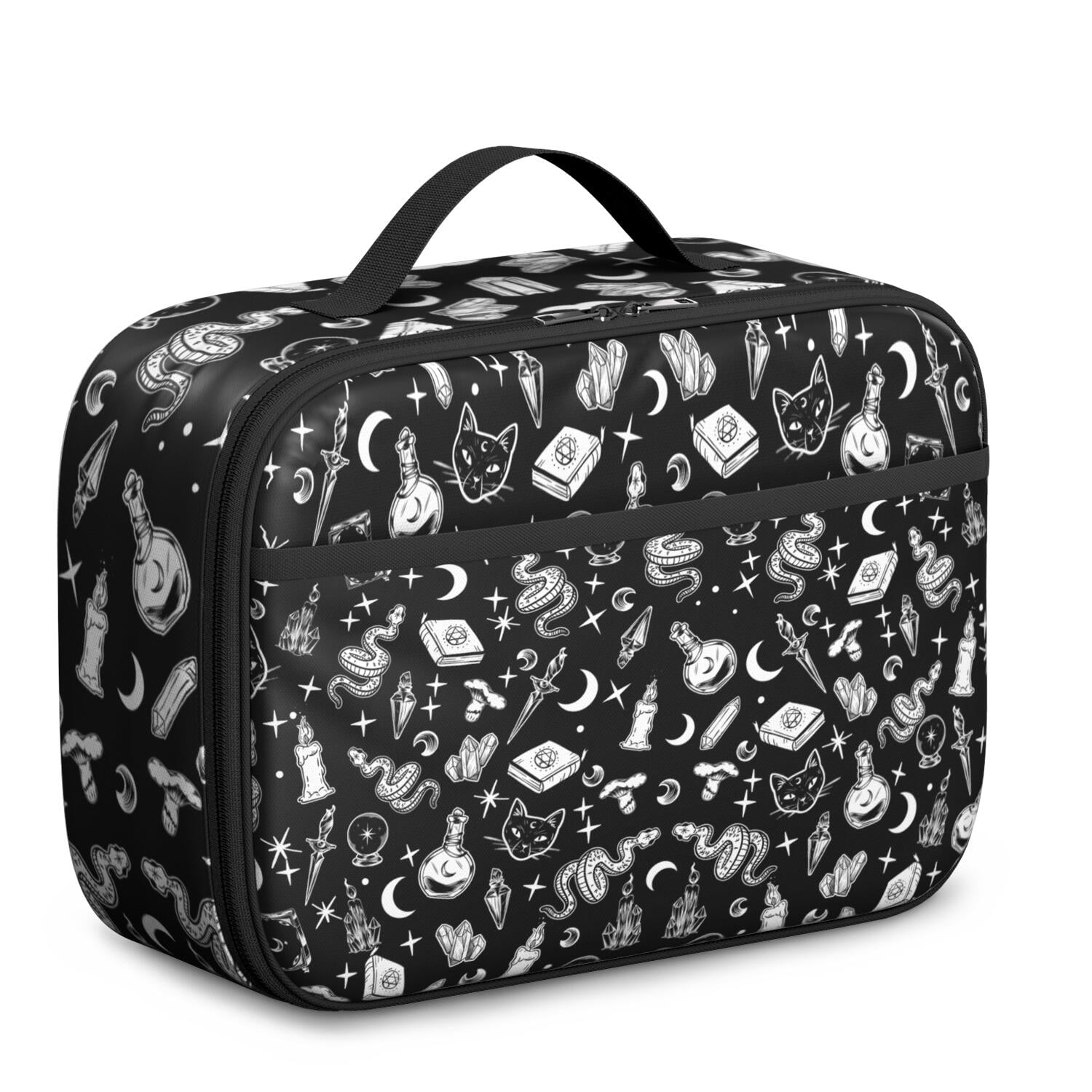 Goth Insulated Lunch Tote - Dark Cosmic Design with Thermal Leakproof ...